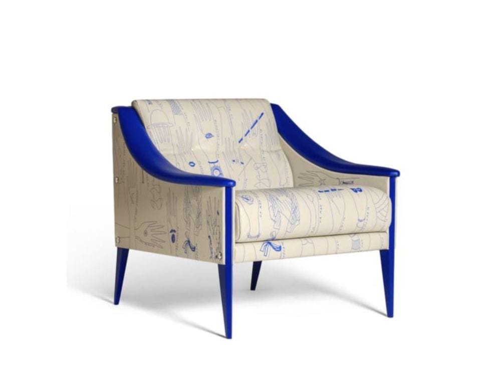 DEZZA 60TH ANNIVERSARY LIMITED EDITION Leather armchair By Poltrona ...