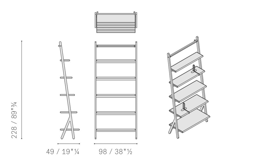 REN Solid wood bookcase By Poltrona Frau | design Neri&Hu