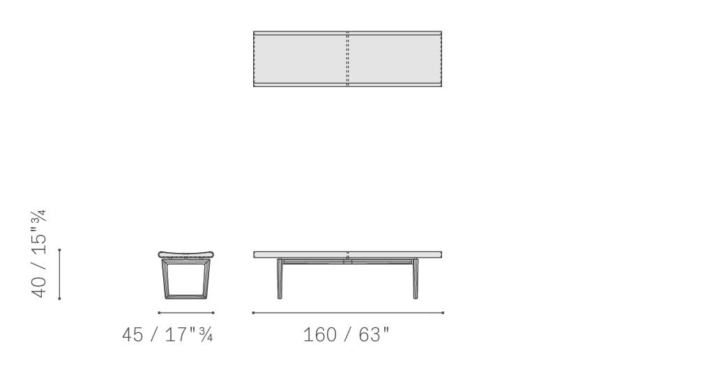 FIDELIO Bench By Poltrona Frau