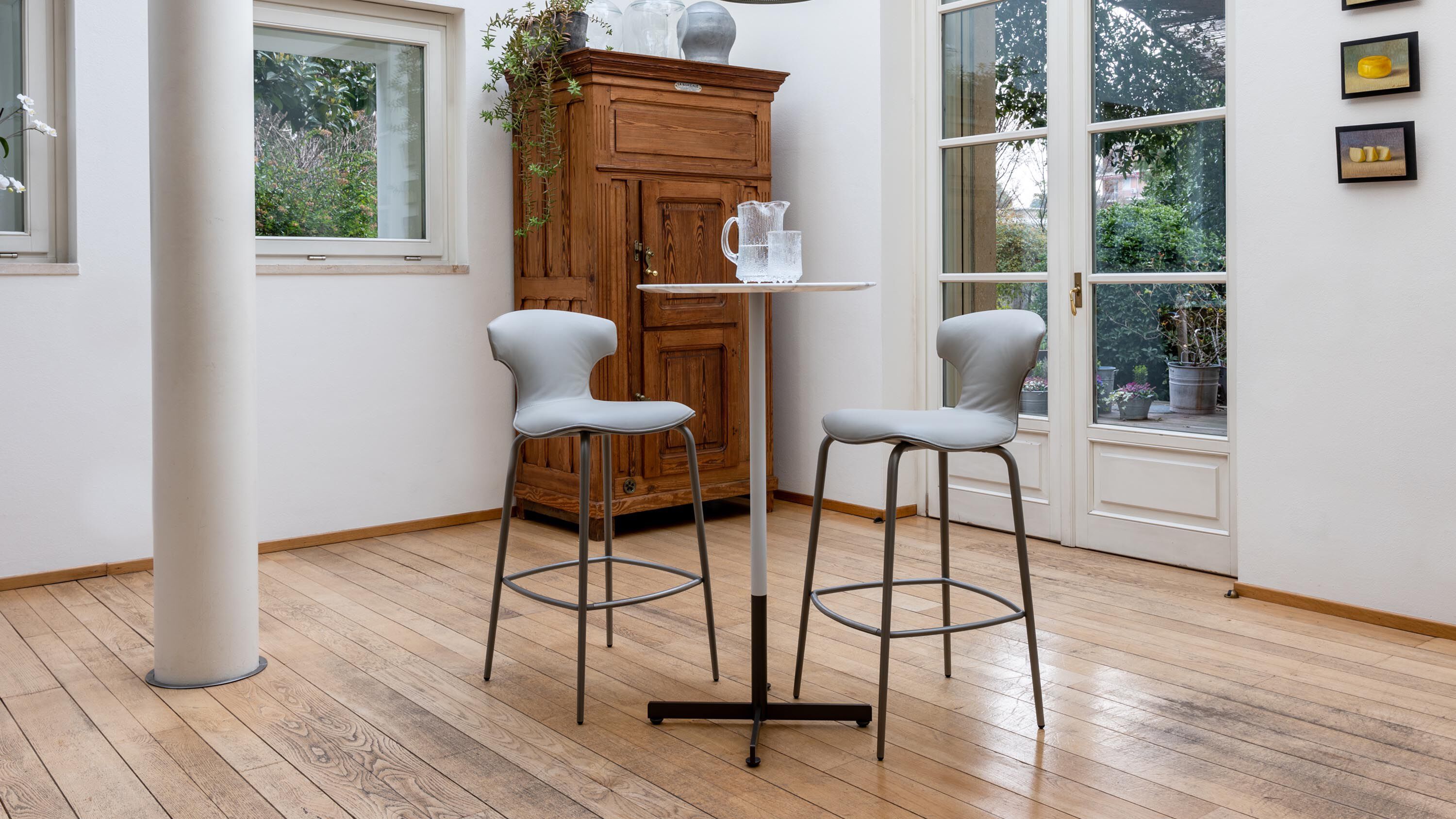 MONTERA MAS Stool By Poltrona Frau