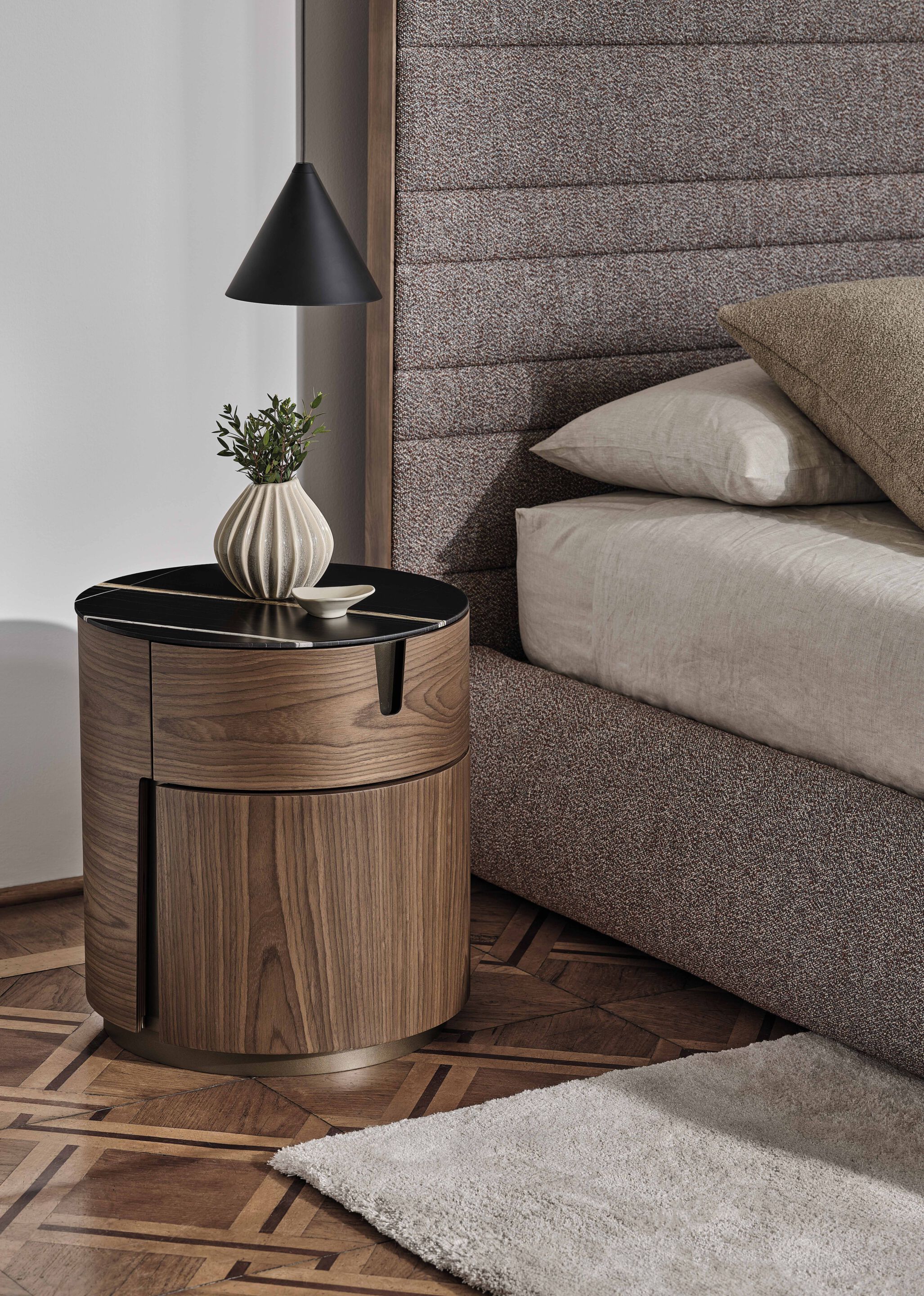 TYLSA NIGHT 54 Wooden bedside table By Porada