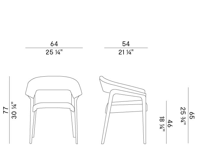 MEMORY 842/P 椅子 By Potocco | design Rodrigo Torres