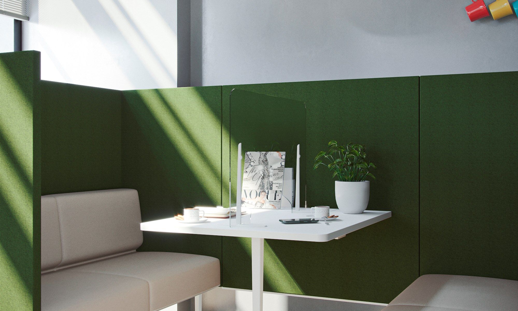 Protective barrier Desktop barrier By ACTIU