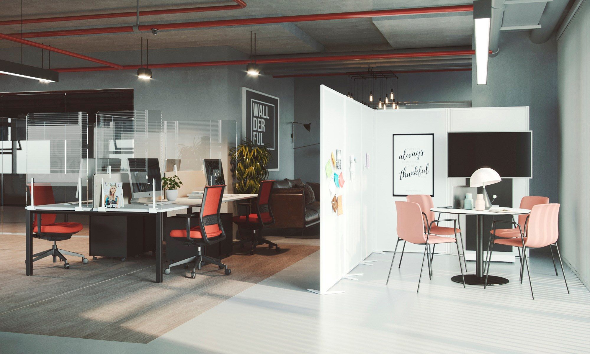 Protective barrier Desktop barrier By ACTIU