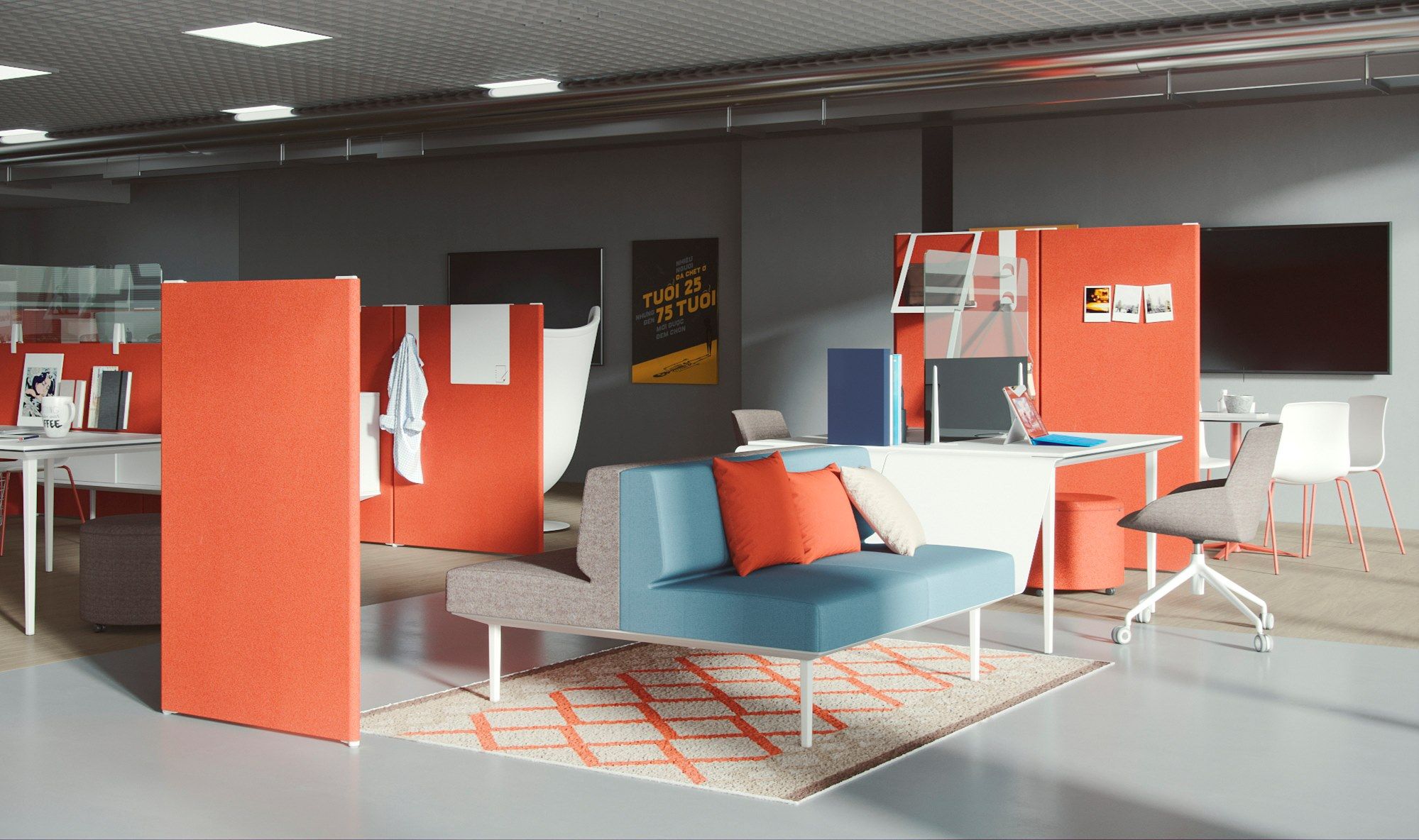 Protective barrier Desktop barrier By ACTIU