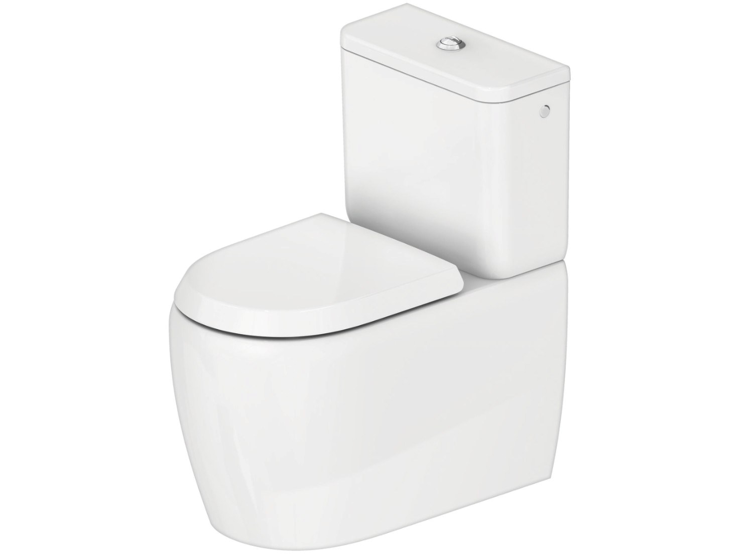 QATEGO Close coupled Floor mounted toilet with external cistern By Duravit