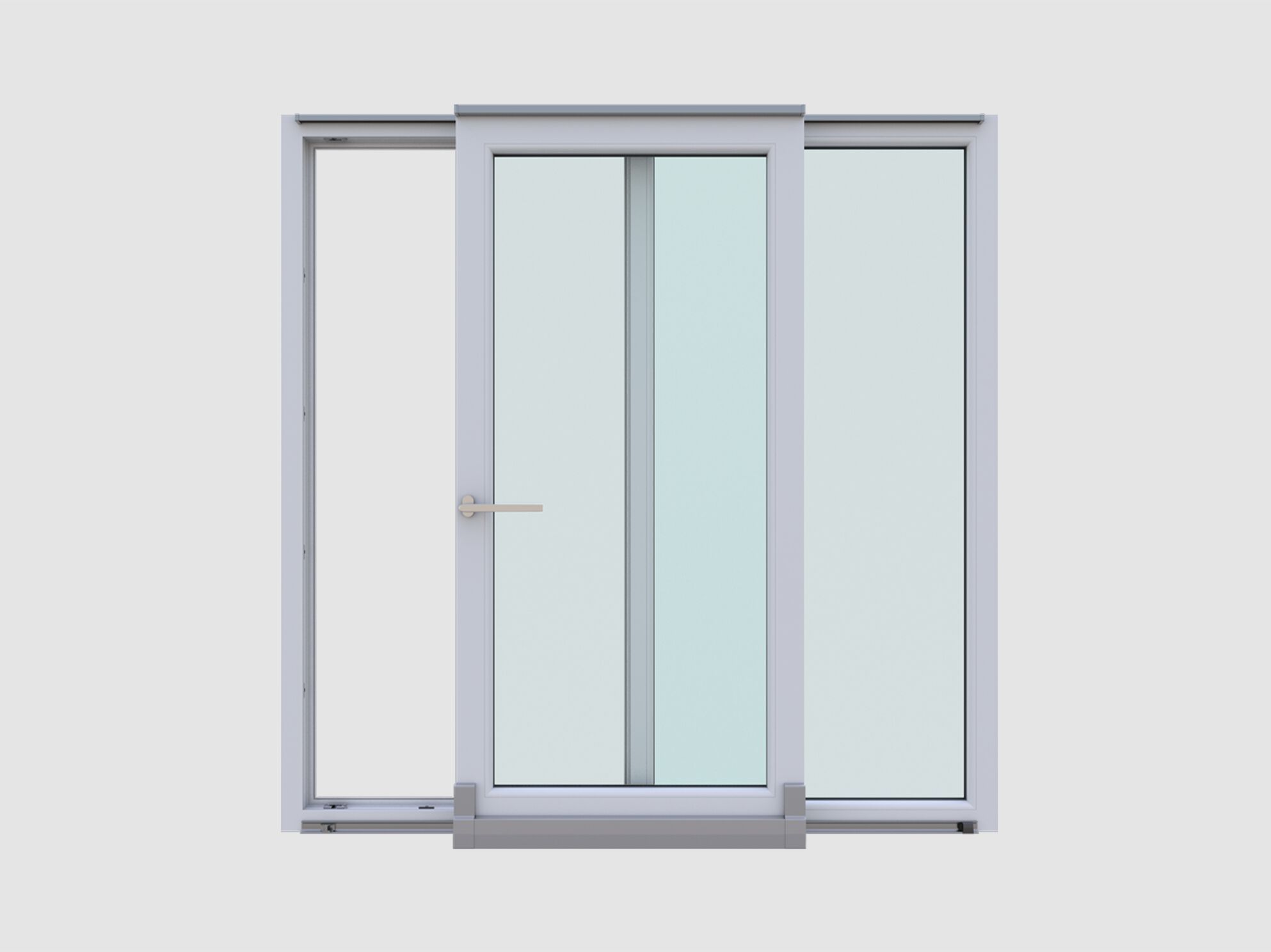 Finestra scorrevole complanare in PVC PAYSAGE 4STARS - QFORT - Edilportale