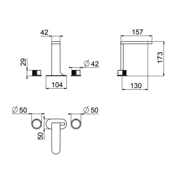 QTIME 0-QTM0501-CR 洗脸池水龙头 By Carimali