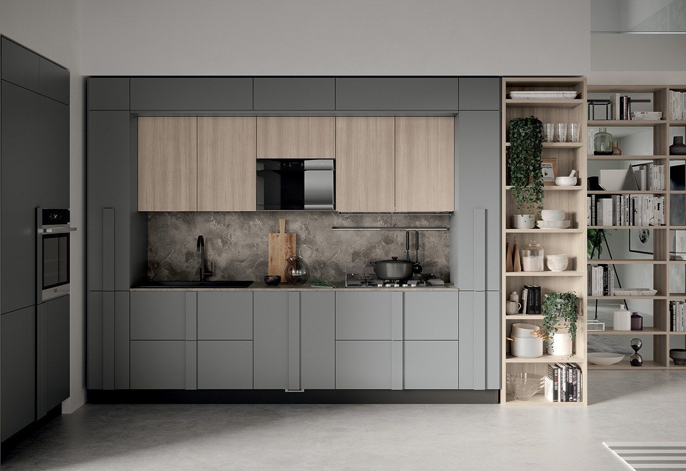 Cucina componibile in nobilitato QUADRA By Colombini Casa