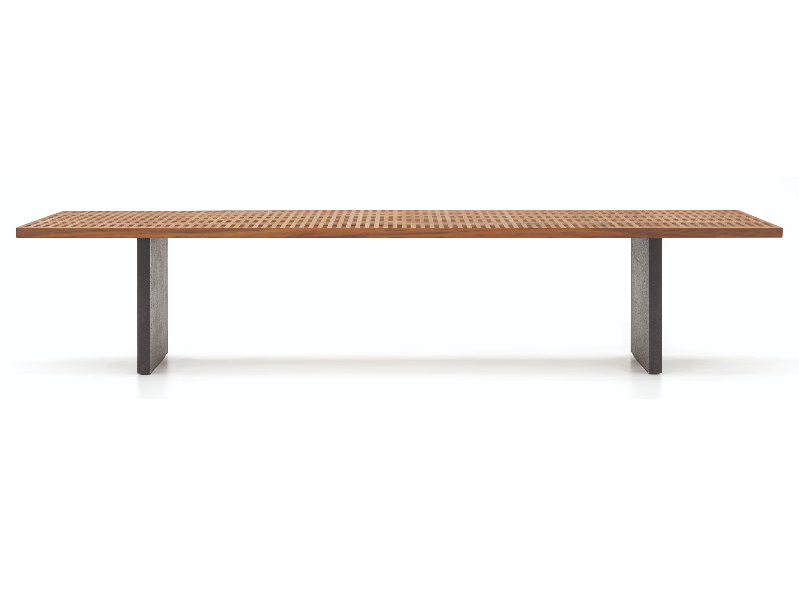 QUADRADO Rectangular teak outdoor table By Minotti | design Marcio ...