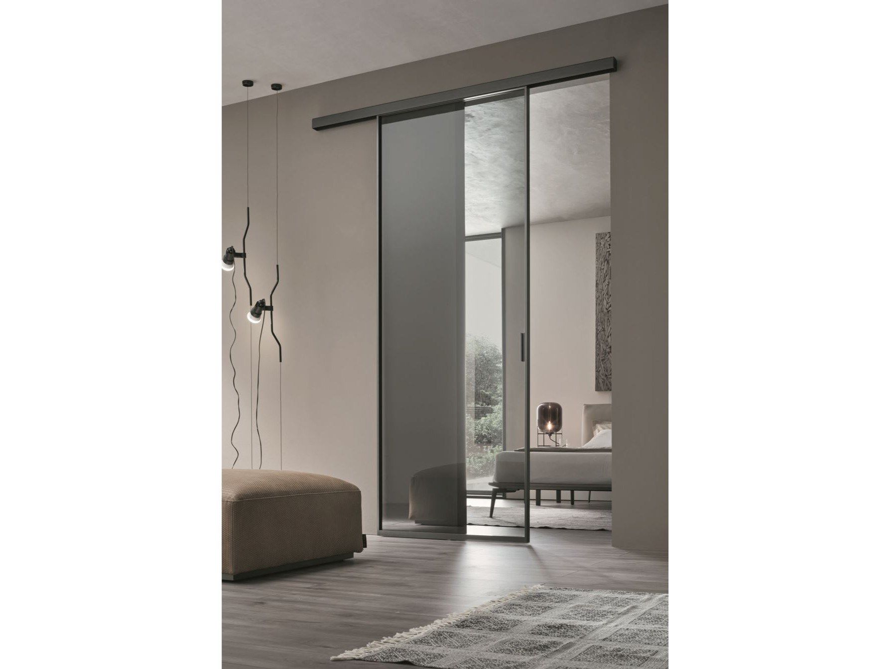 QUADRO-MOVE BASIC Glass sliding door By BLUINTERNI