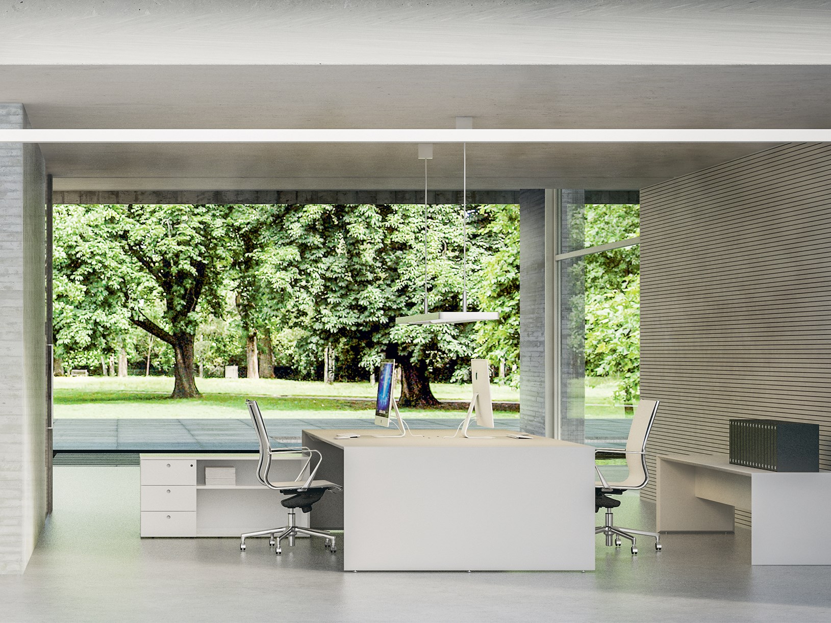 QUARANTA5 | Multiple office workstation By FANTONI