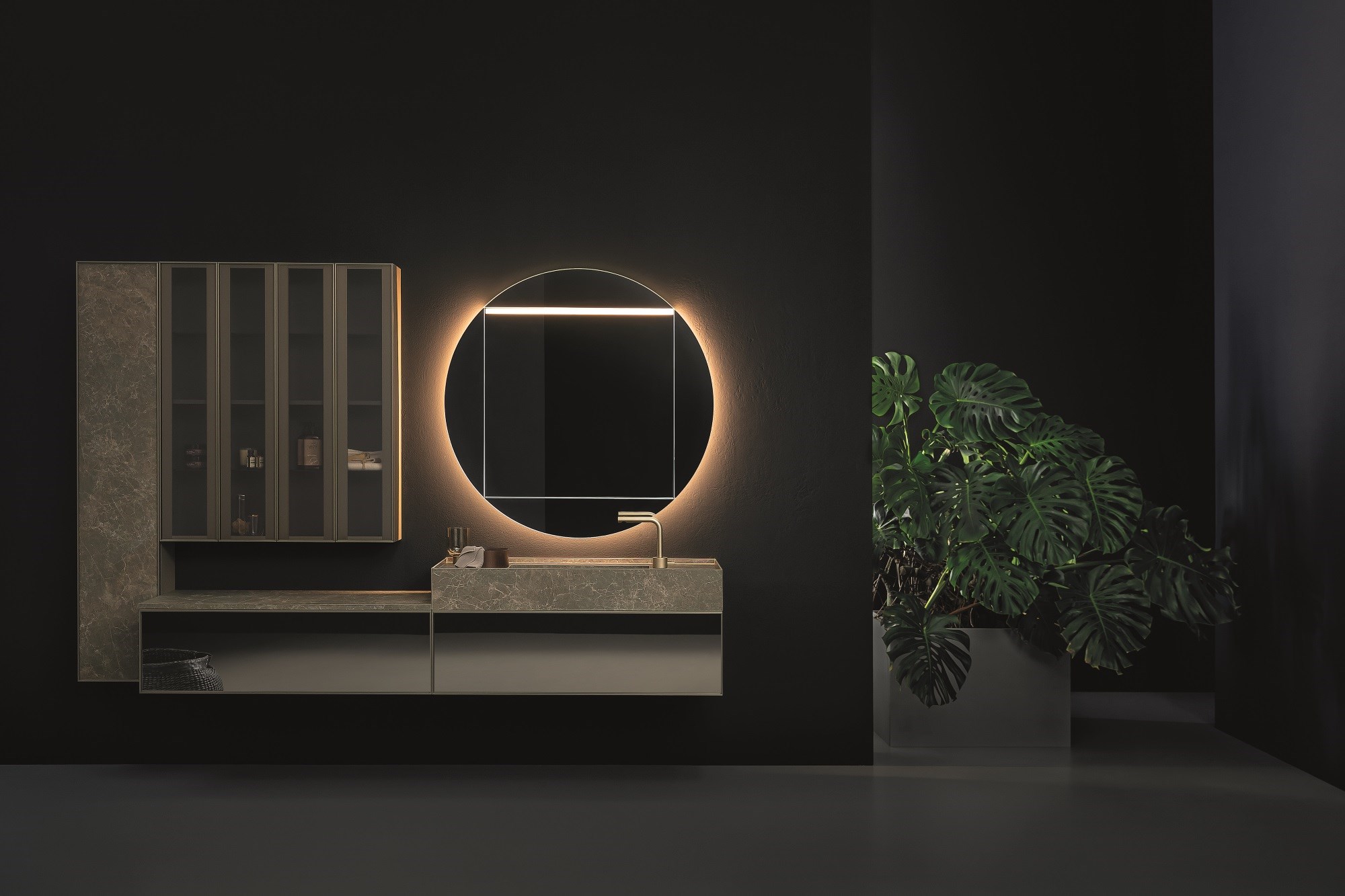 SAN POLO Quari Collection vanity unit wall-mounted By NOVELLO design ...