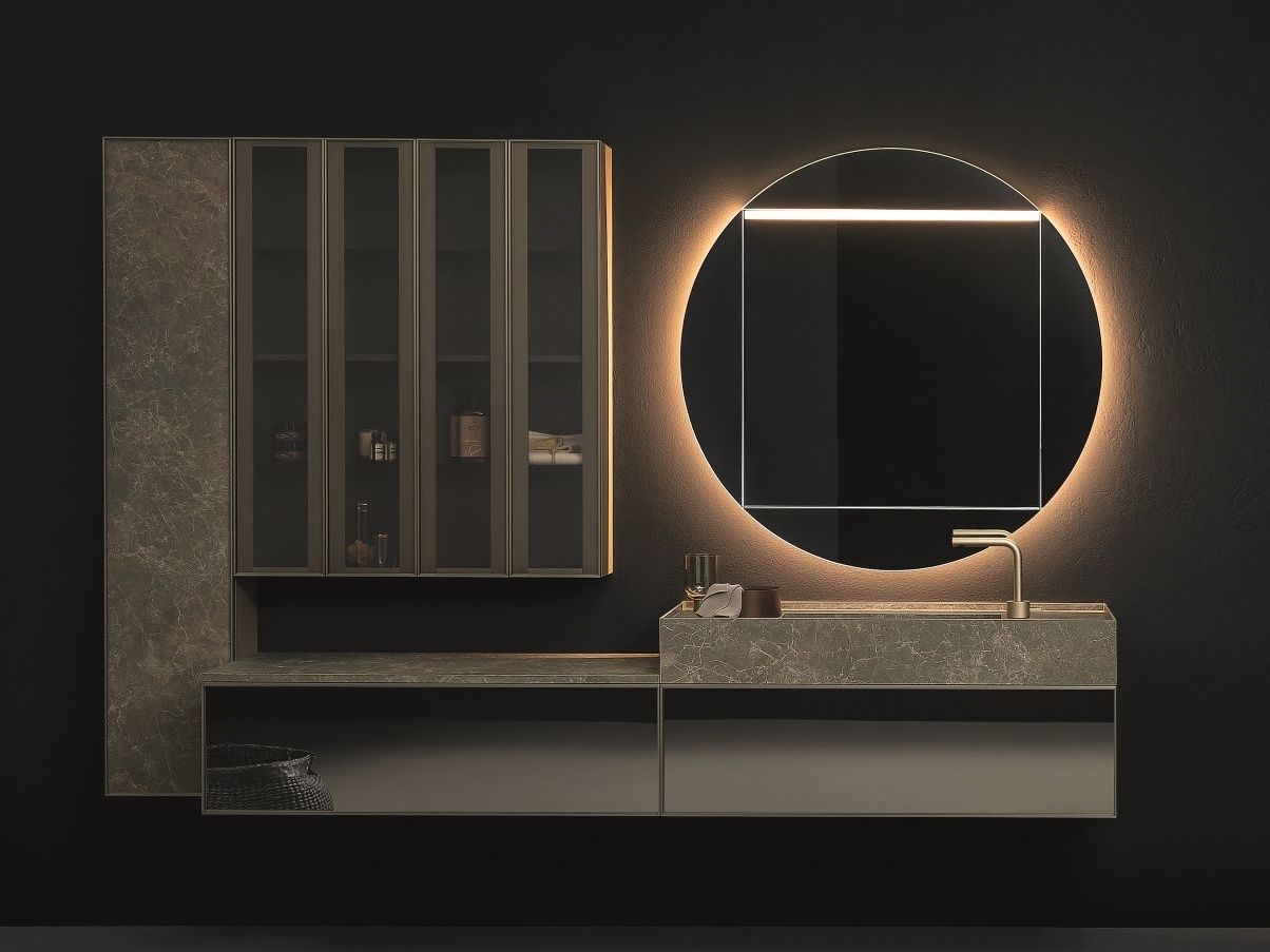 SAN POLO Quari Collection vanity unit wall-mounted By NOVELLO design ...