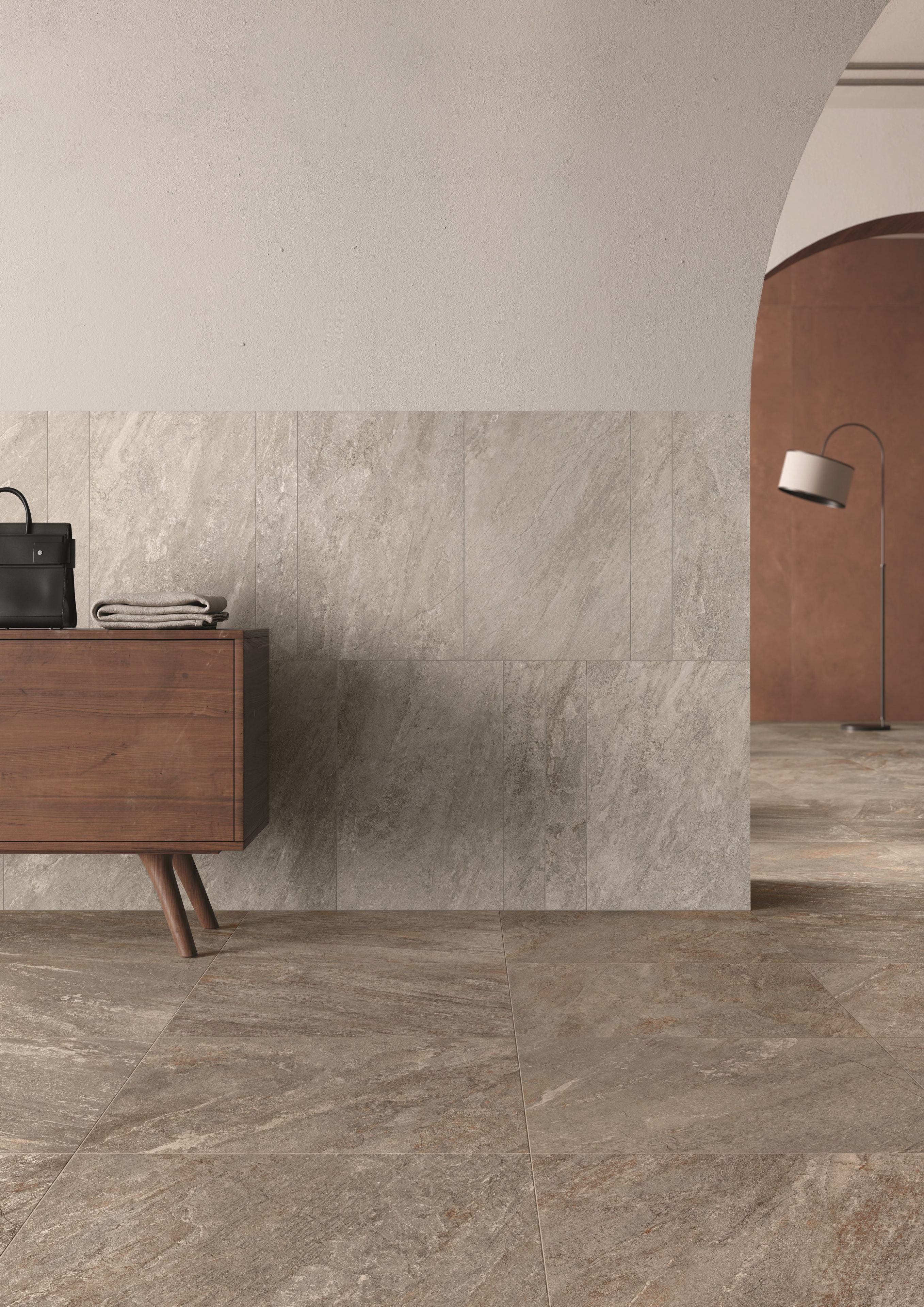 Porcelain stoneware wall/floor tiles with stone effect QUARTZ ESSENCE ...