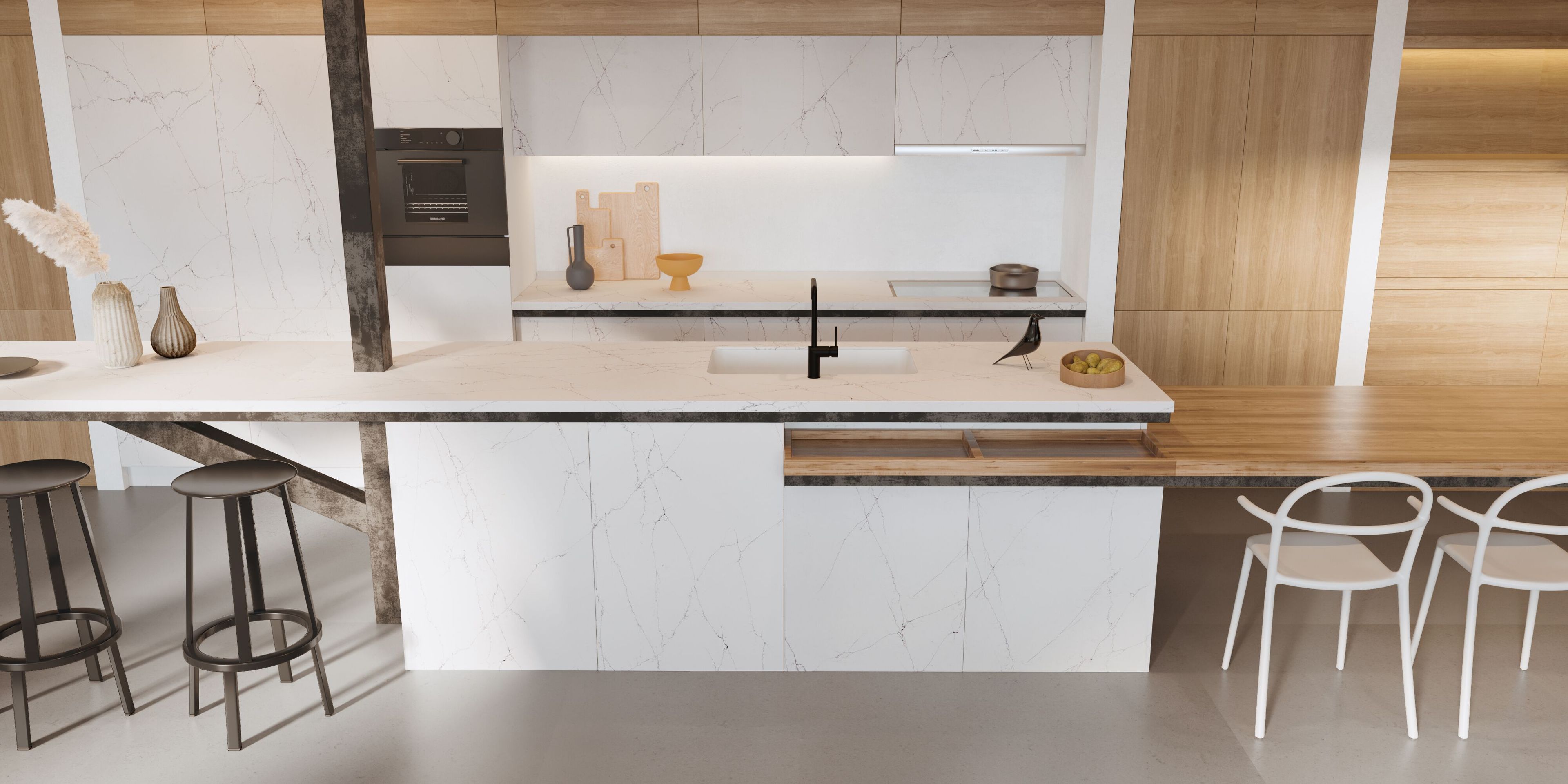 PLANET - NEPTUNE Quartz agglomerate wall tiles By QUARTZFORMS