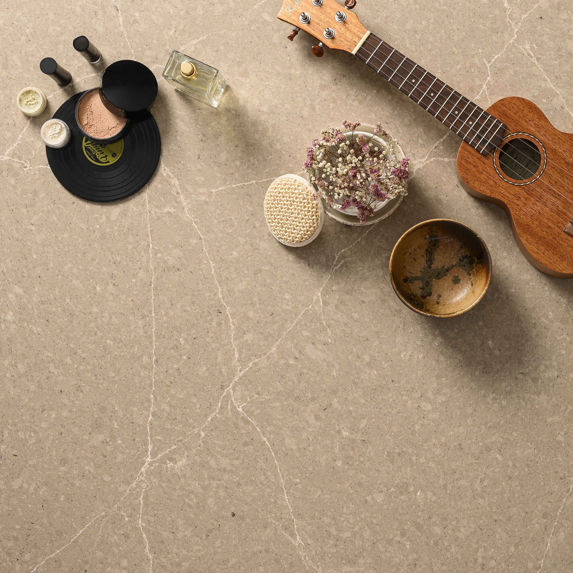 PLANET - SATURN Quartz agglomerate wall tiles By QUARTZFORMS