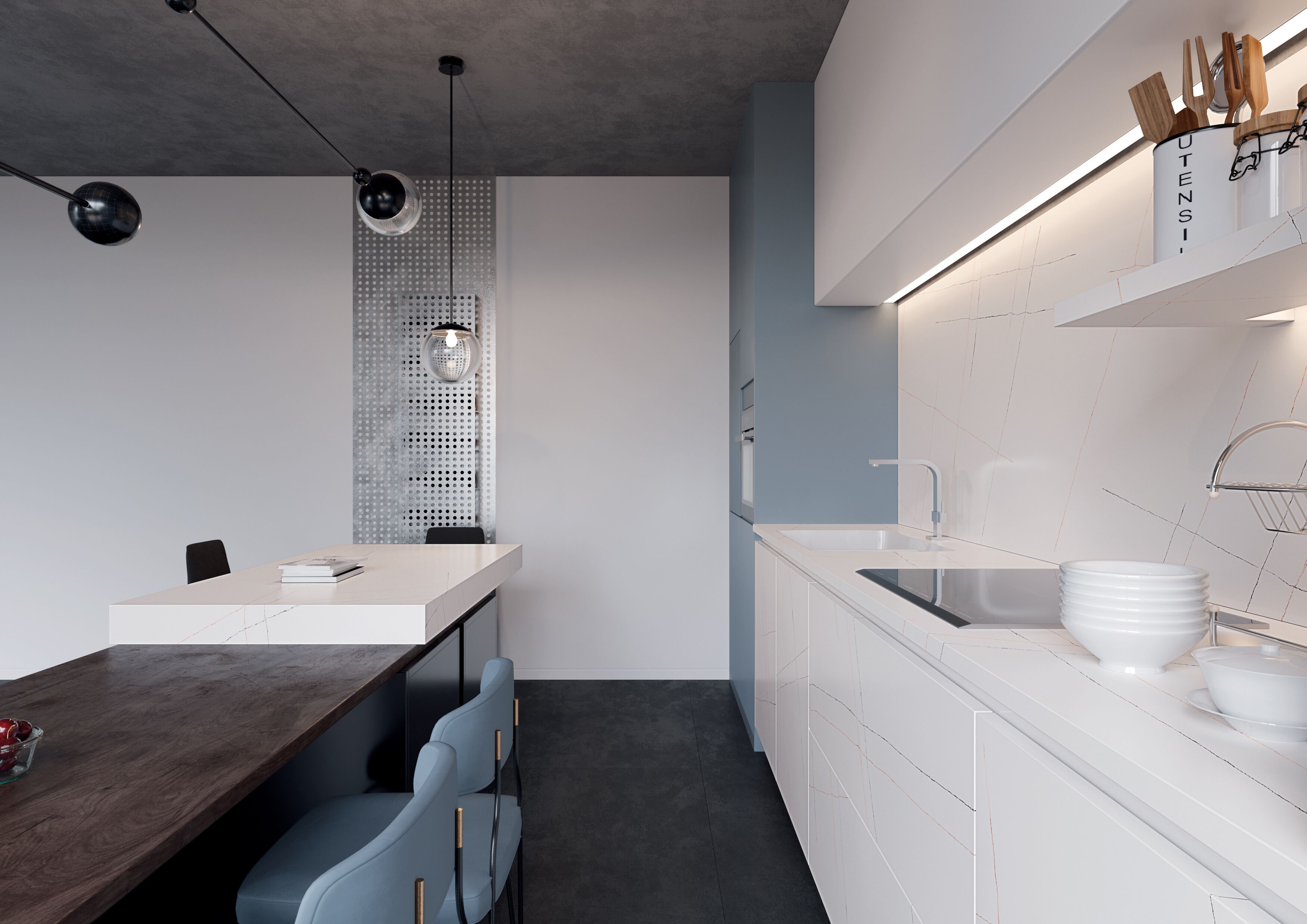 PLANET - TEMPEL Quartz agglomerate wall tiles By QUARTZFORMS