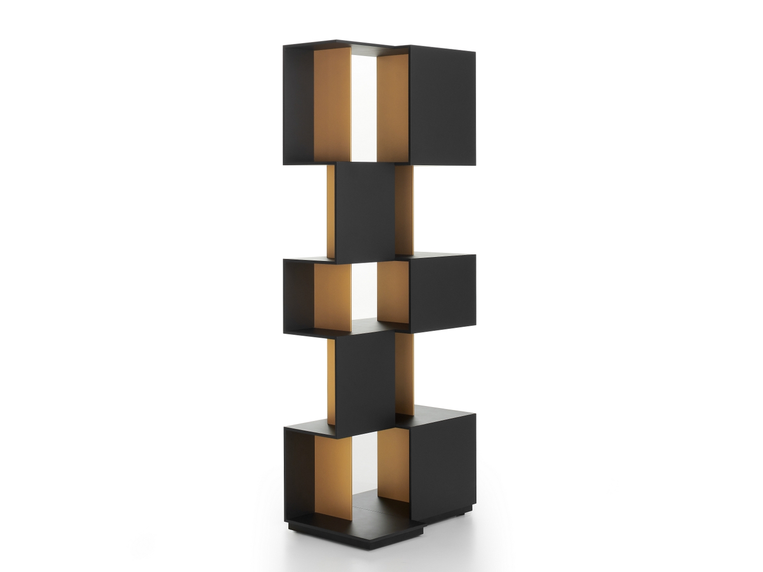 Libreria componibile laccata modulare in fibra di legno QUBIT By MDF ...