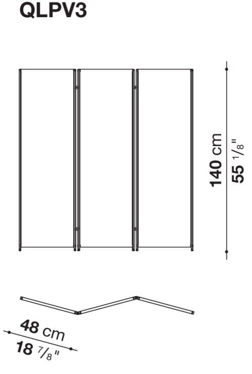QUIET LINES | Room divider By B&B Italia