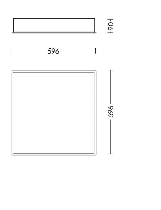 LED PMMA Lamp for false ceiling QULTURA | Recessed ceiling lamp By ...
