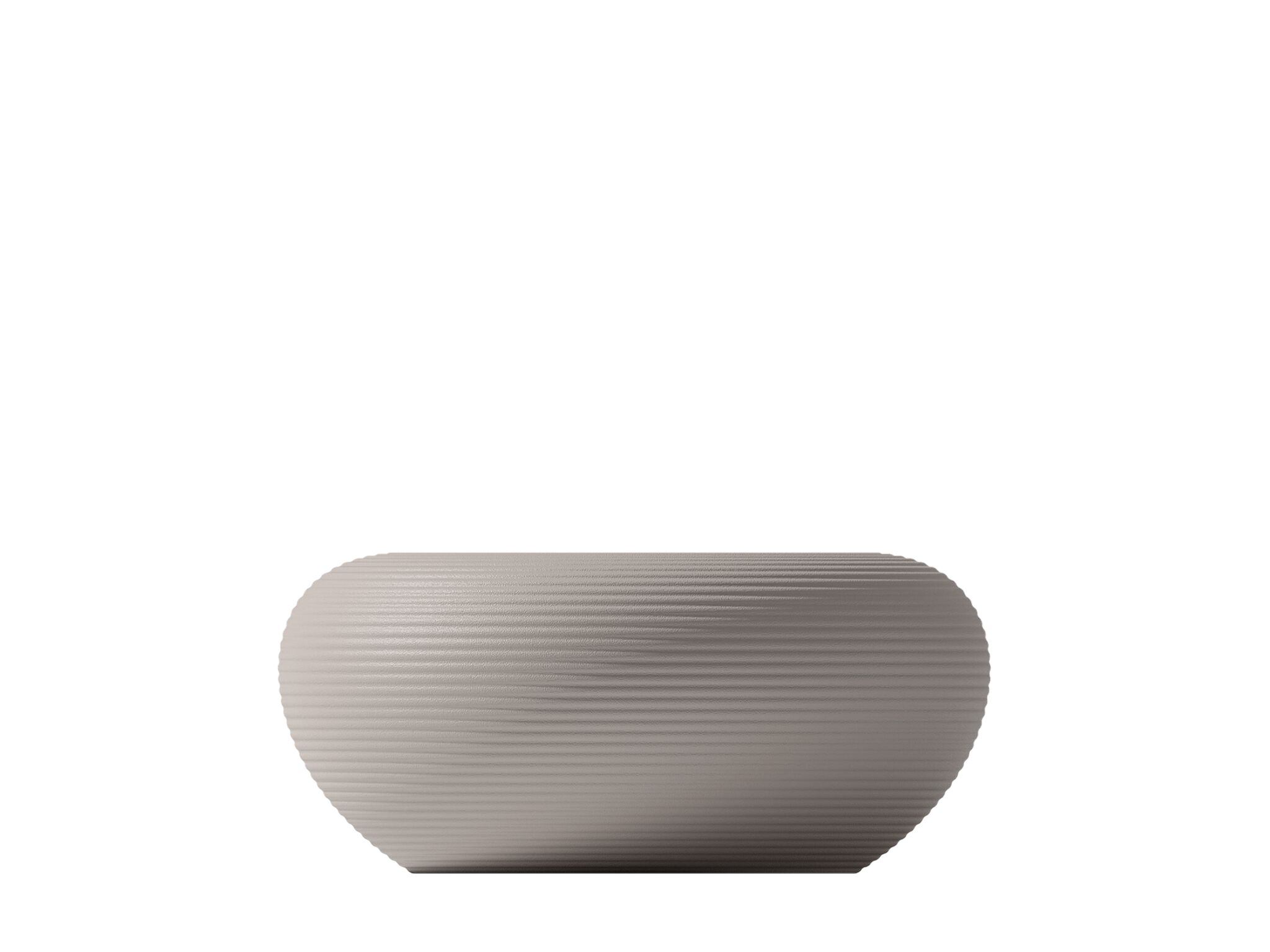 NAMI LOW TABLE Round polyethylene garden side table By Qeeboo