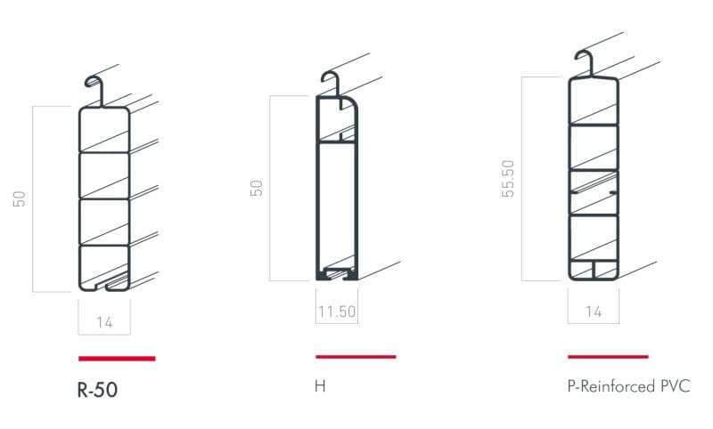 R-50 | Roller shutter PVC roller shutter By Saxun