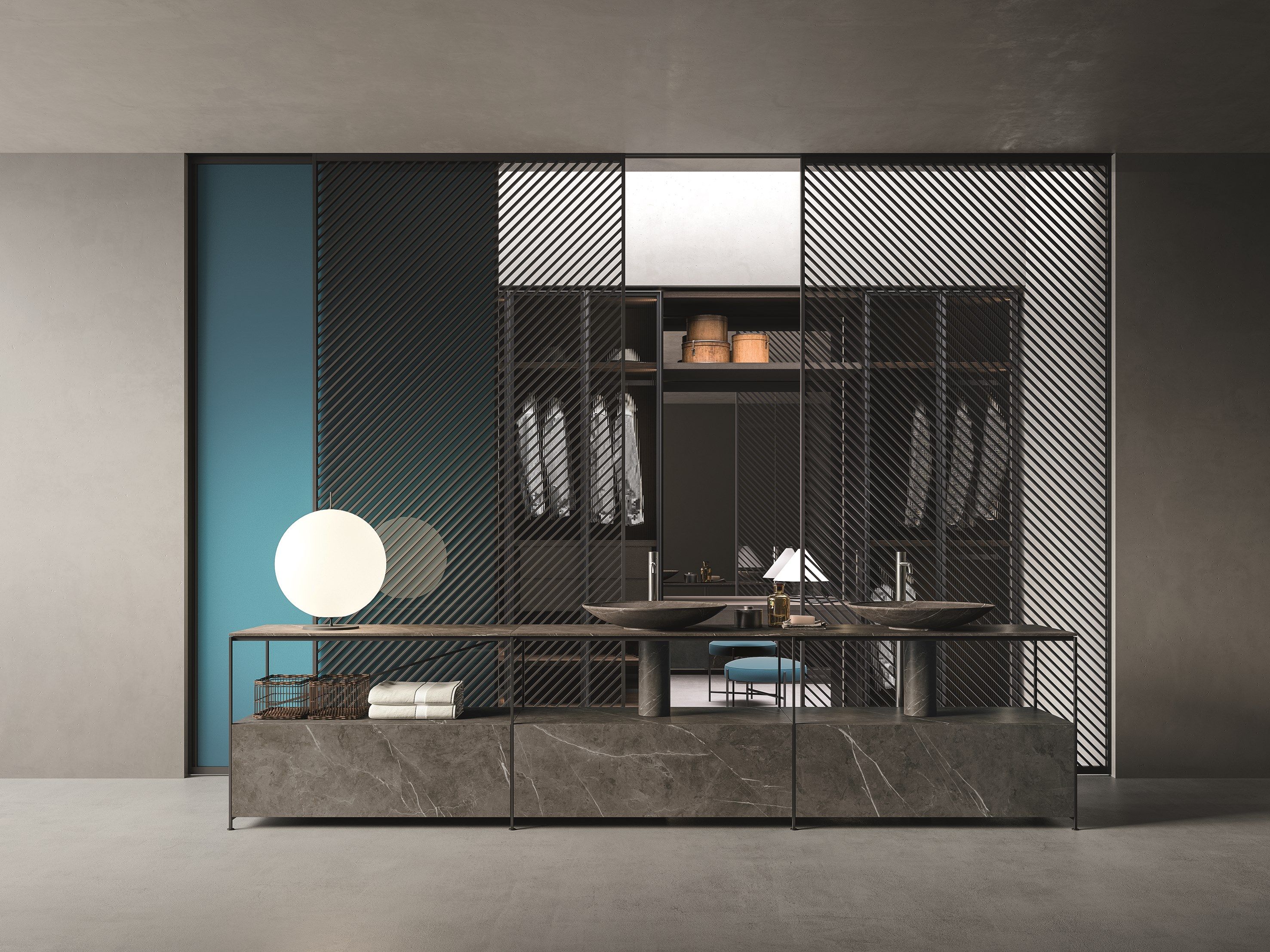 R.I.G. | Mobile lavabo doppio By Boffi design Mikal Harrsen