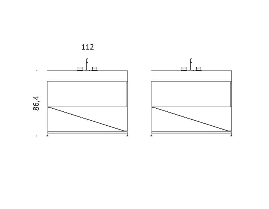 R.I.G. MODULES - BATHROOM 03 Sectional vanity unit By De Padova ...