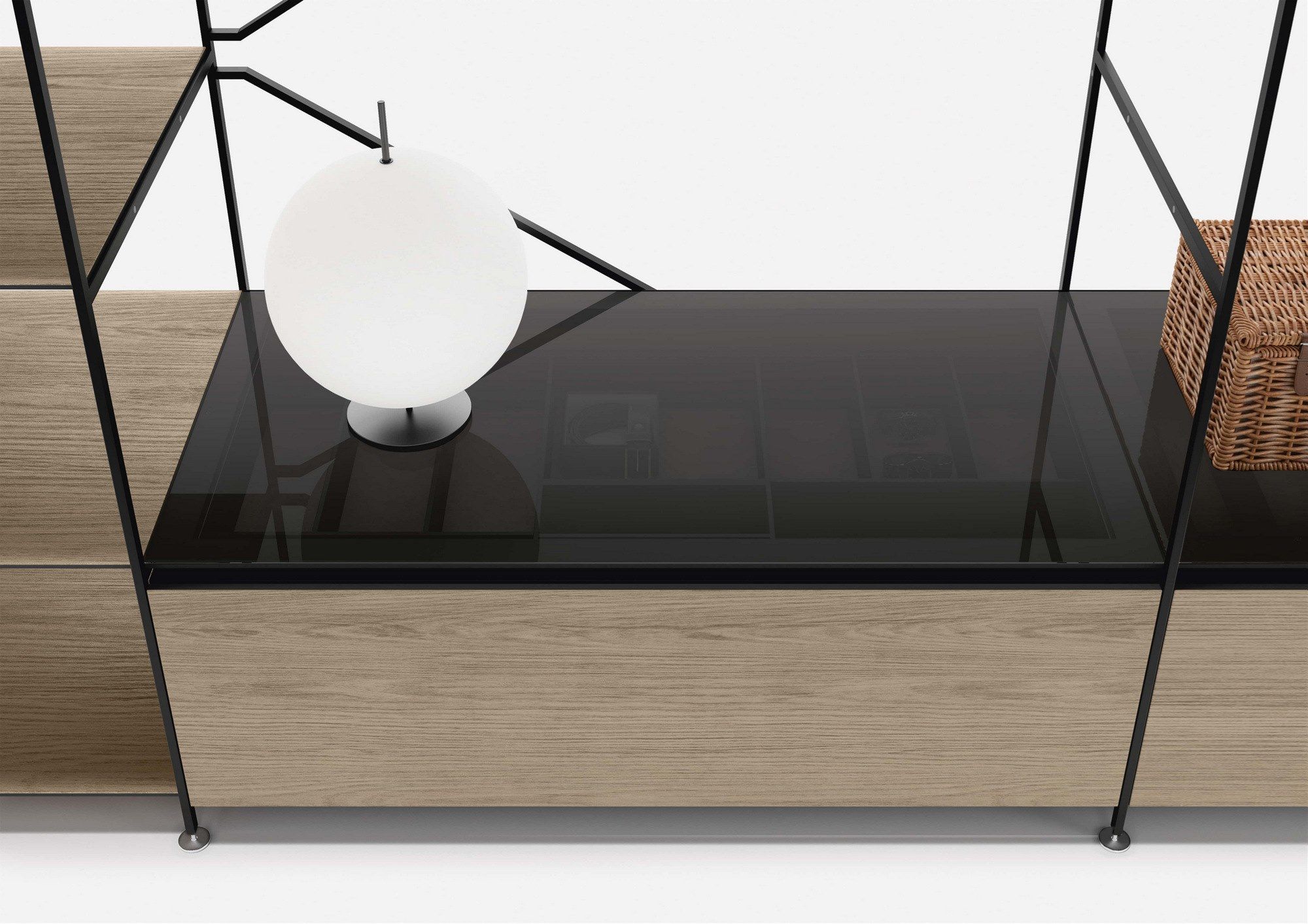 R.I.G. MODULES WARDROBE Sectional steel and wood walk-in wardrobe By DE ...