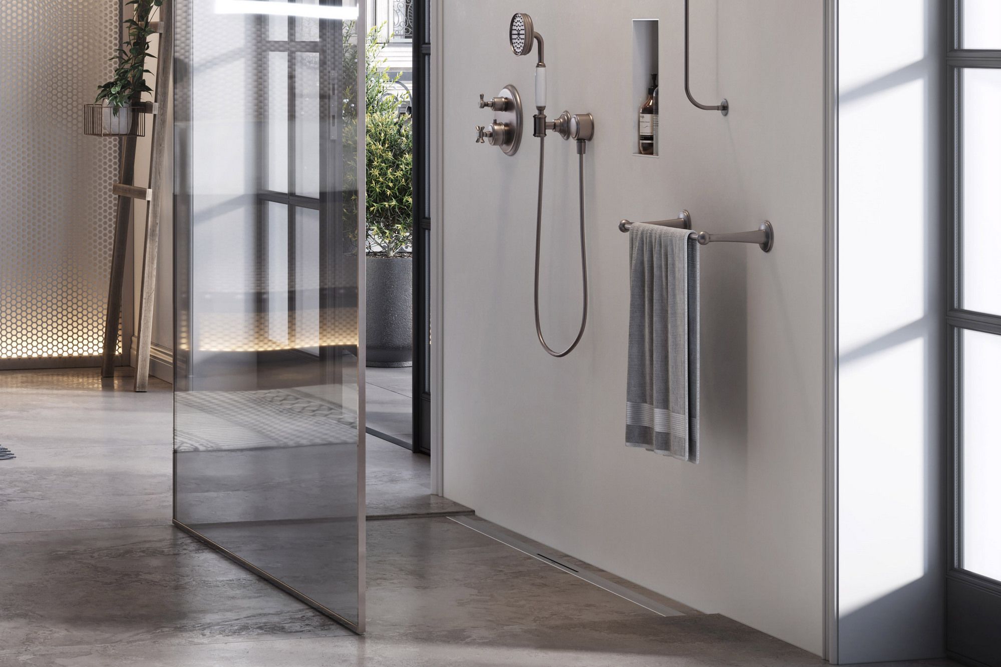 Stainless steel shower channel R-LINE By ESS Easy Drain