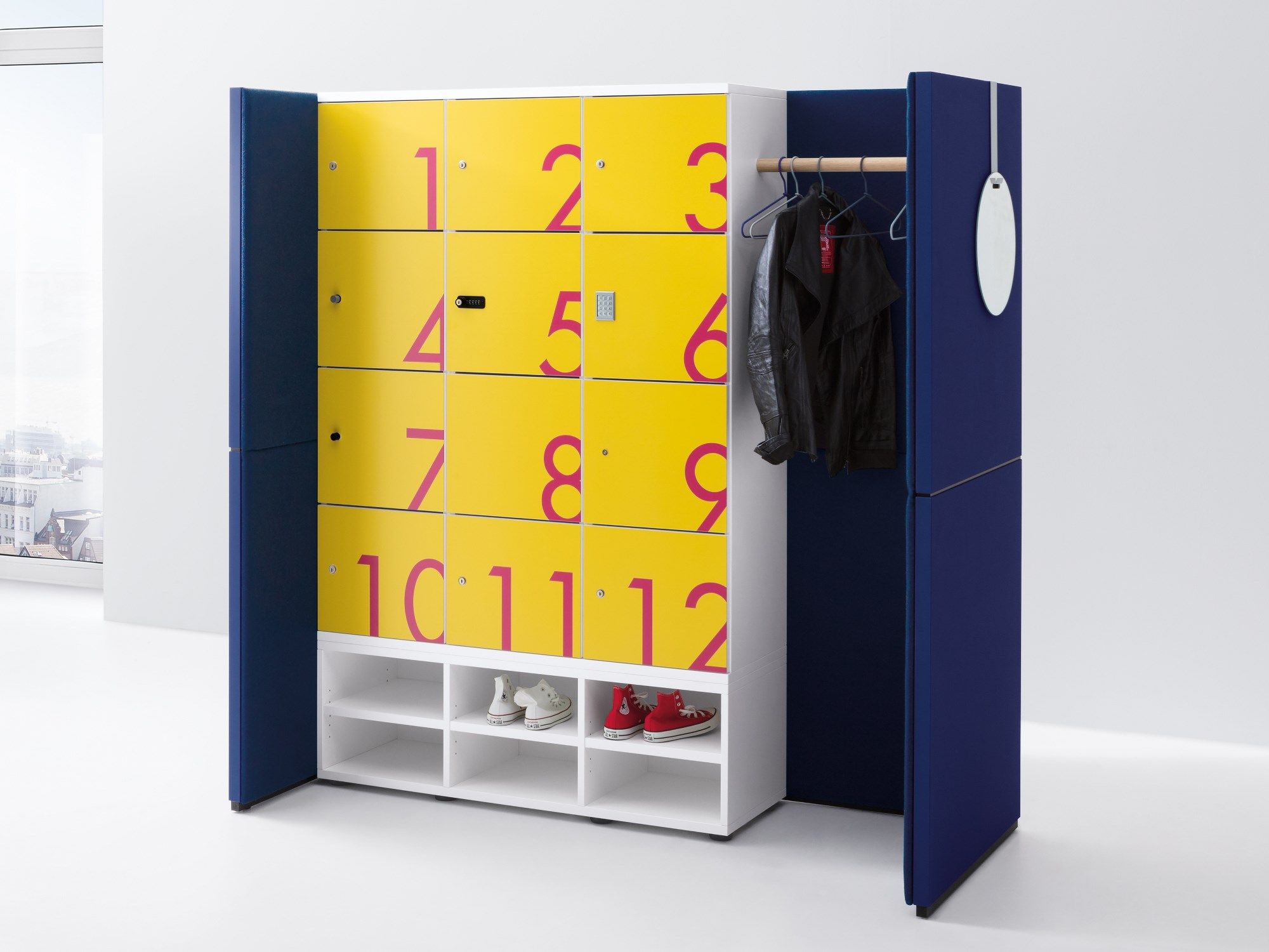 Garderobe / Schließfächer R-MODUL By werner works Design Büro Staubach