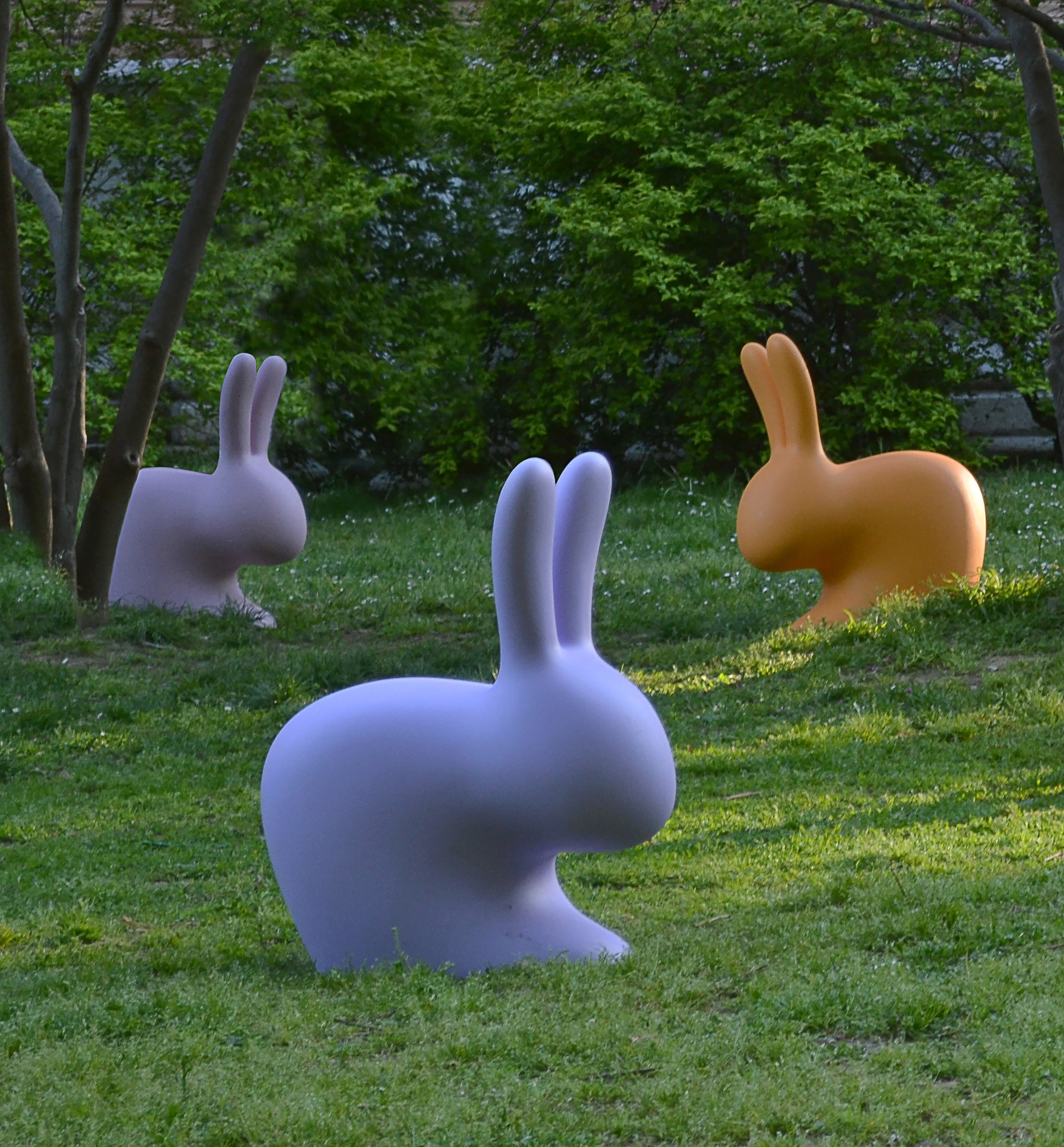 RABBIT BABY kids chair By Qeeboo design Stefano Giovannoni