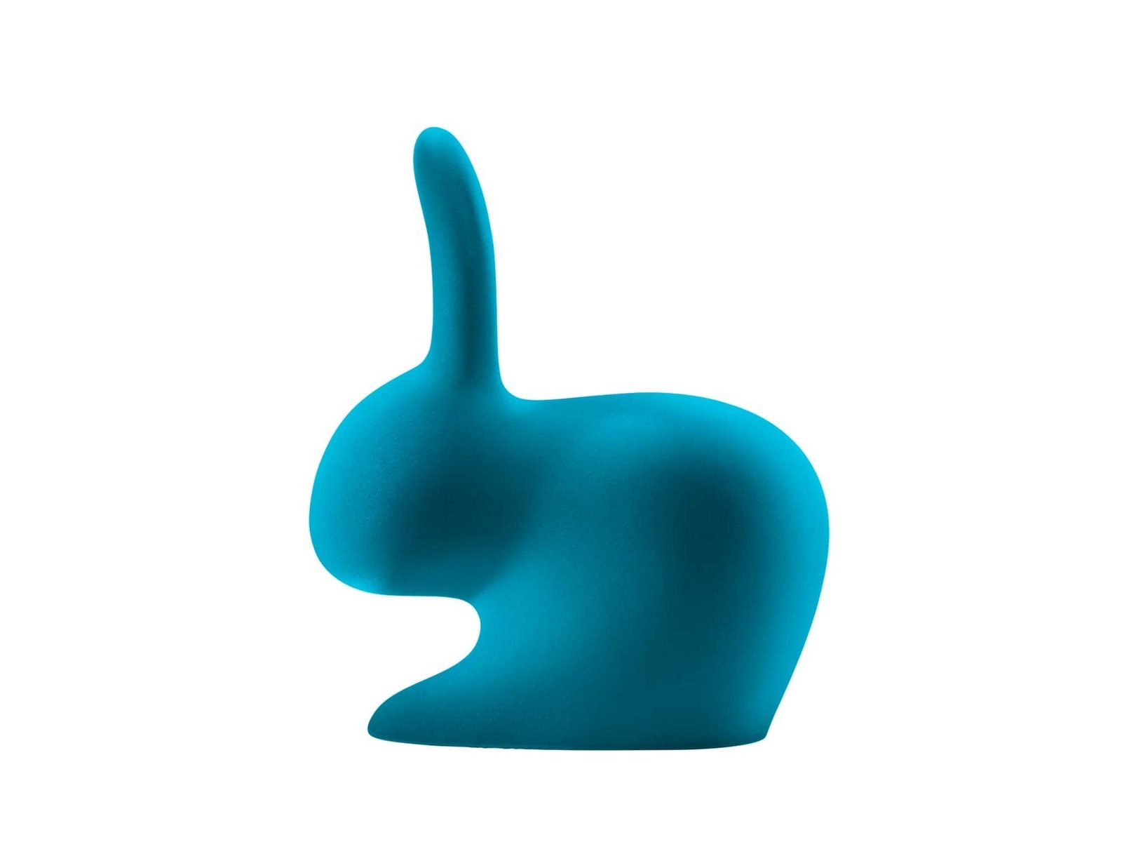 RABBIT CHAIR BABY VELVET Kids chair By Qeeboo | design Stefano Giovannoni