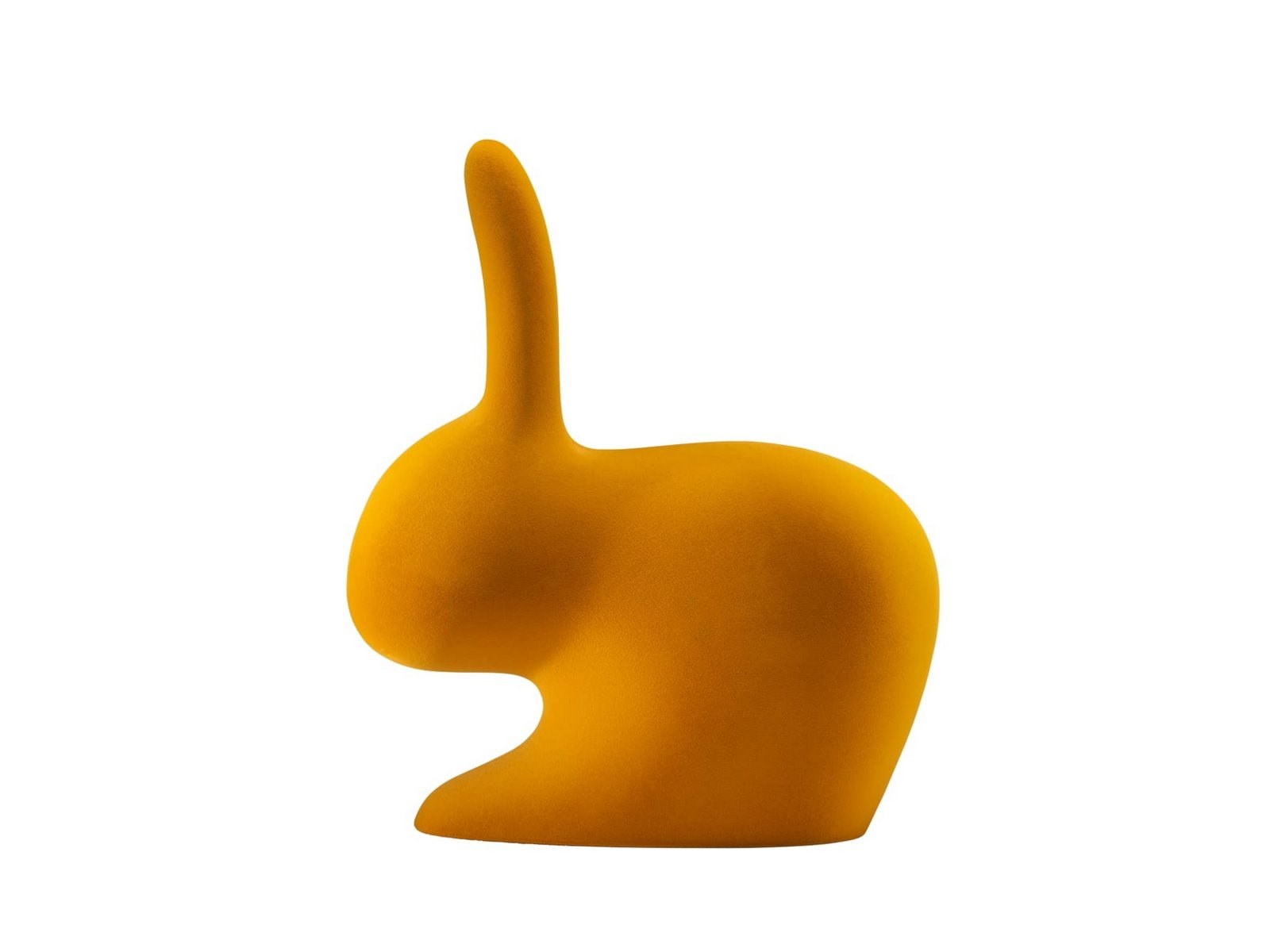 RABBIT CHAIR BABY VELVET Kids chair By Qeeboo | design Stefano Giovannoni