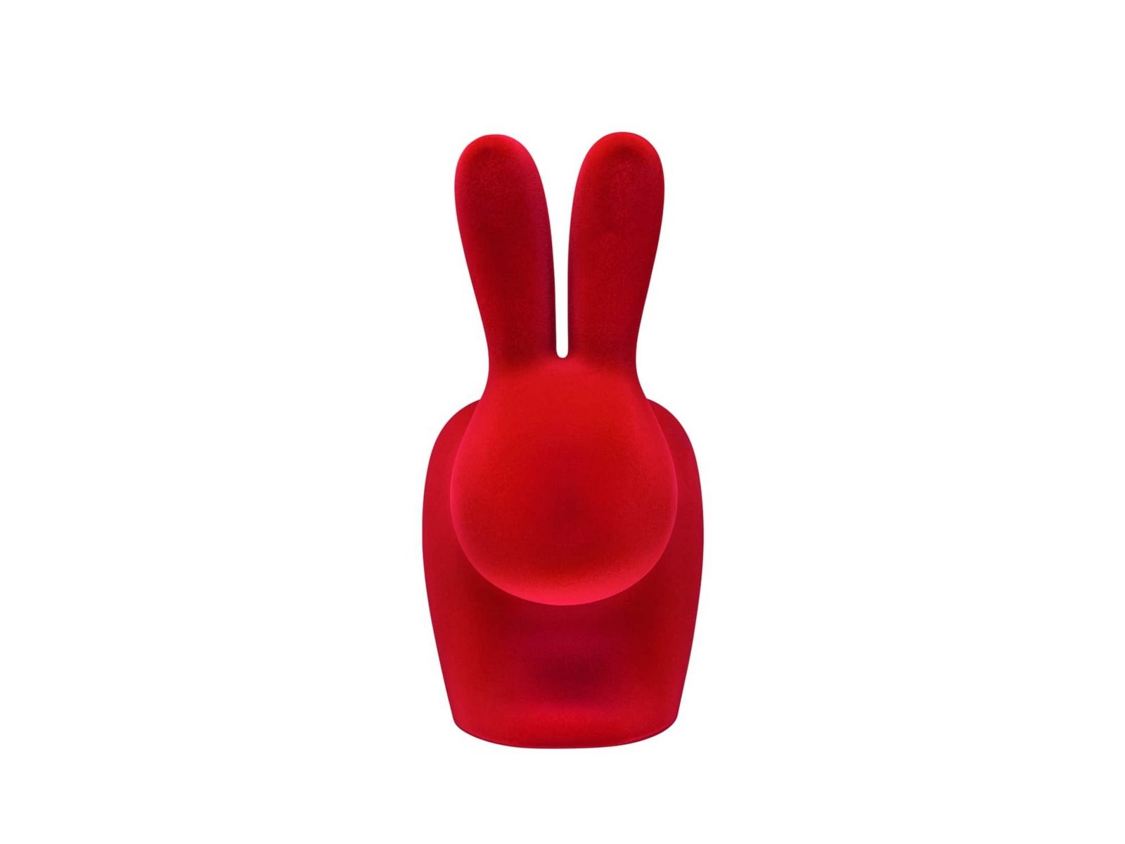 RABBIT CHAIR BABY VELVET Kids chair By Qeeboo | design Stefano Giovannoni