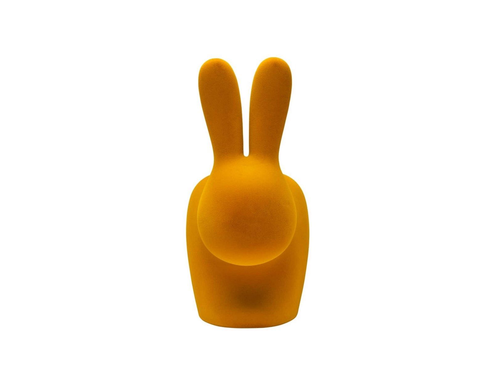 RABBIT CHAIR BABY VELVET Kids chair By Qeeboo | design Stefano Giovannoni