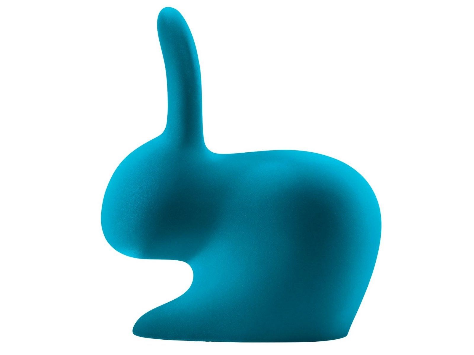 RABBIT CHAIR VELVET sedia By Qeeboo design Stefano Giovannoni