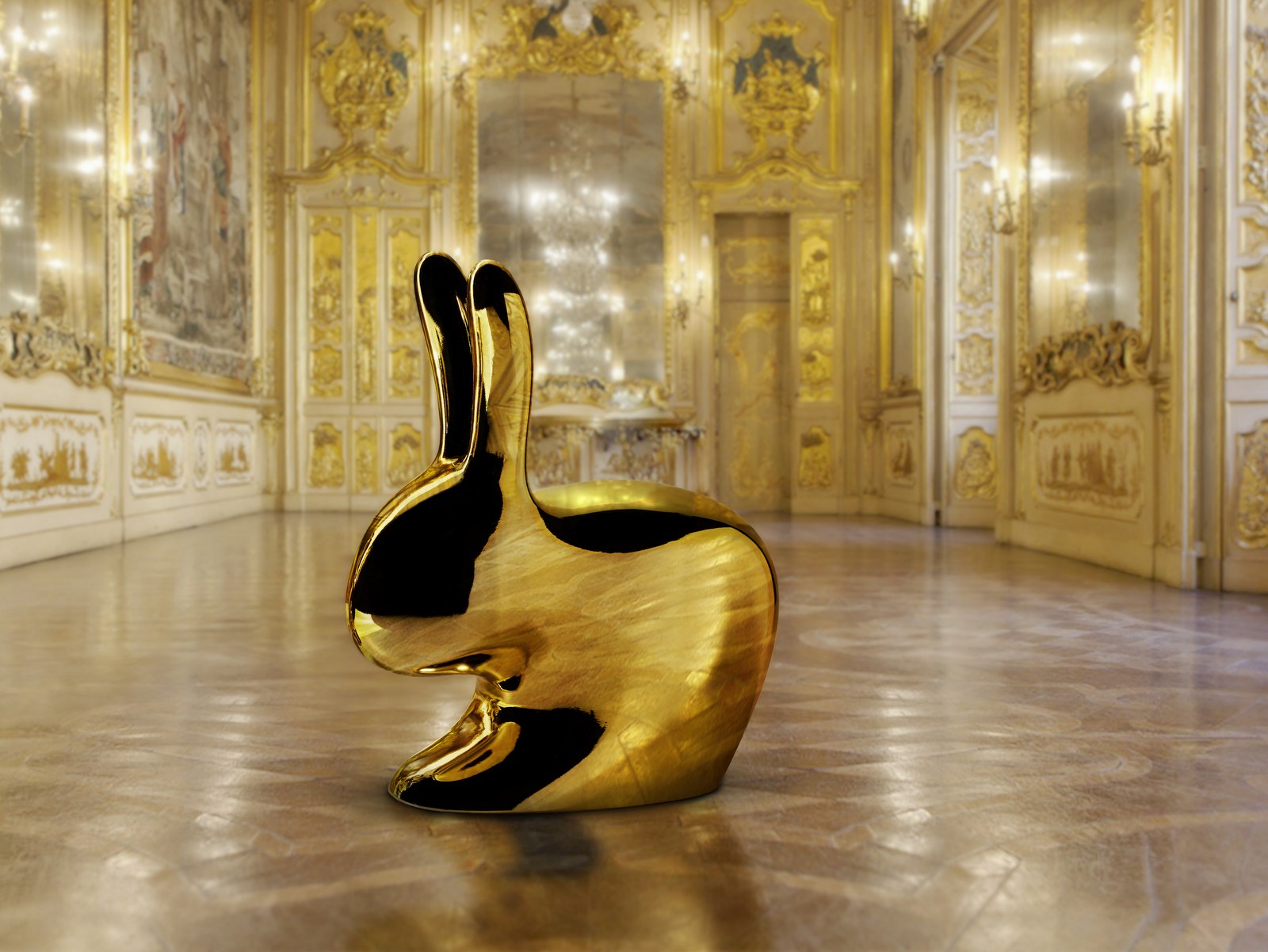 RABBIT METAL | Chair Rabbit Collection By Qeeboo design Stefano Giovannoni