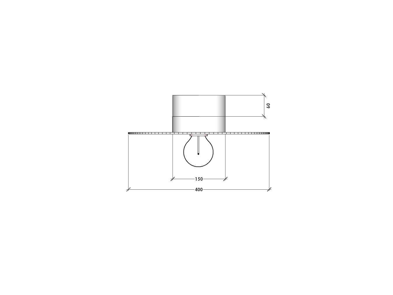 ZENITH / ALVEOLE Ceiling lamp By RADAR INTERIOR