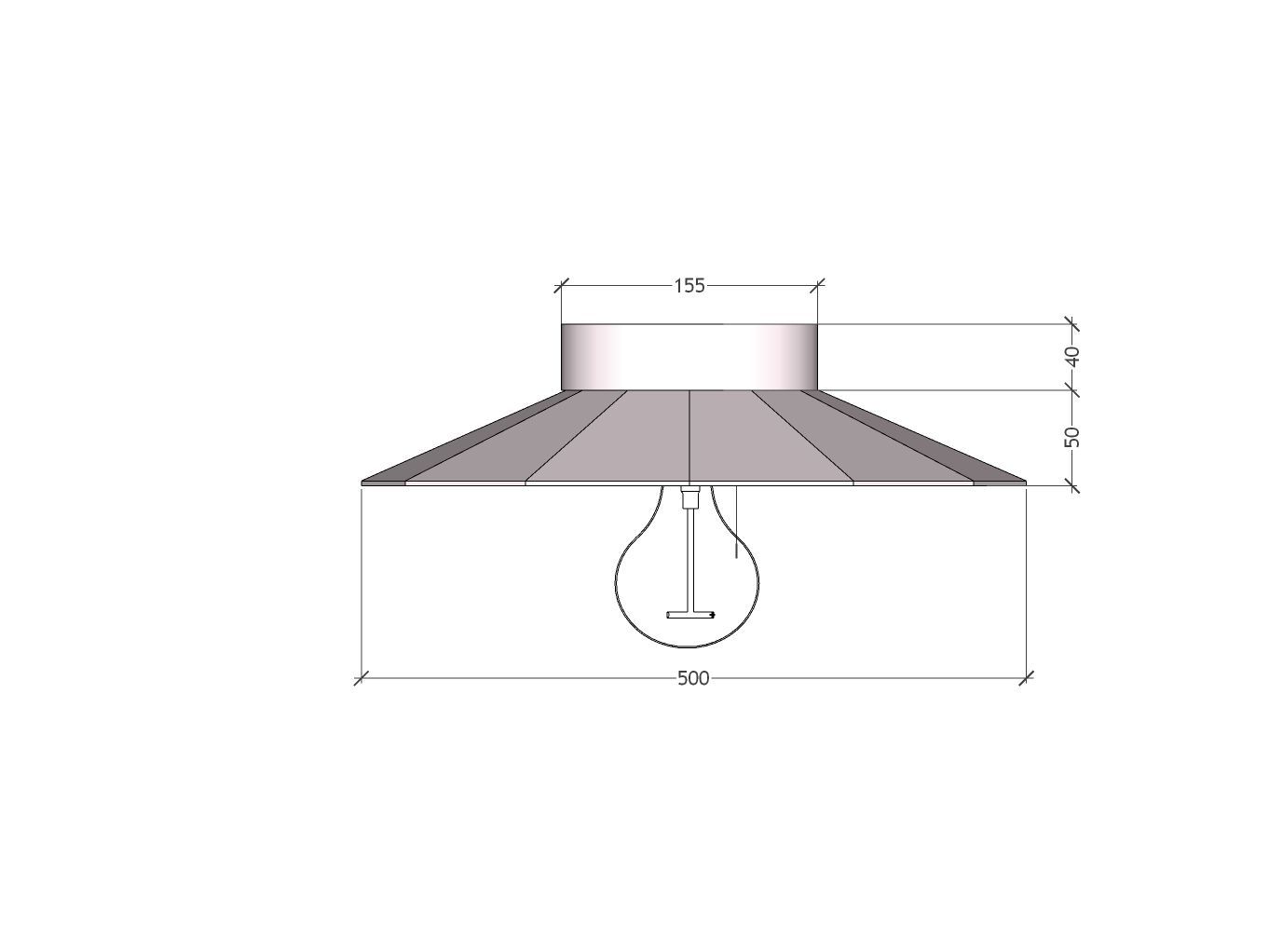 ZENITH / FRACTALE Lampada da soffitto By RADAR INTERIOR