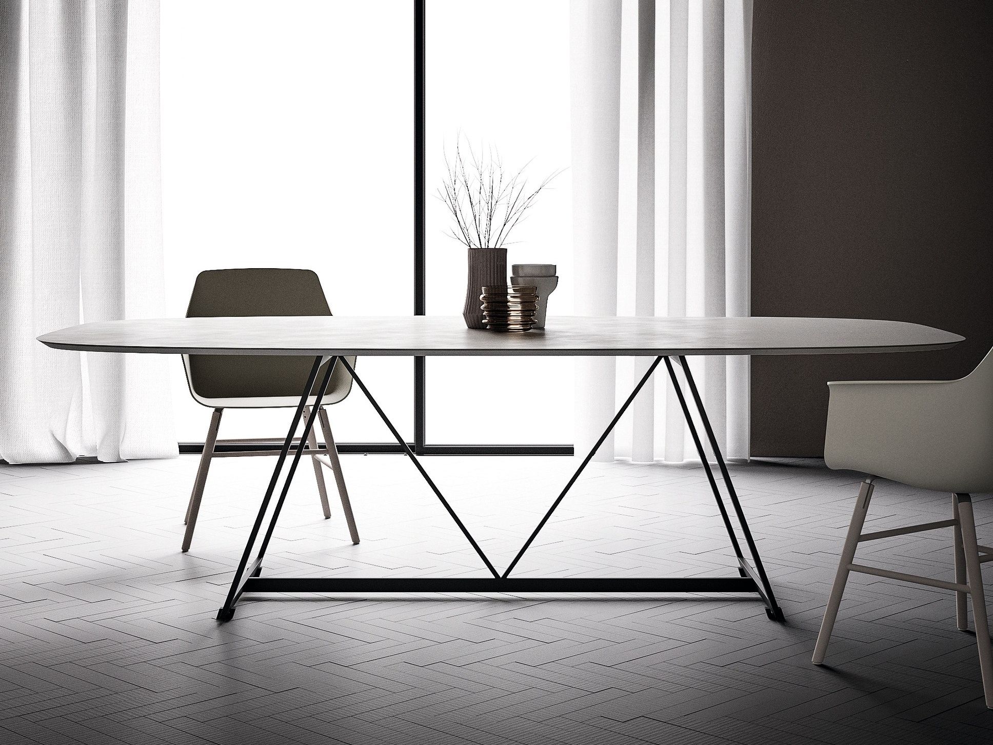 RADAR | Table ovale By Dall'Agnese