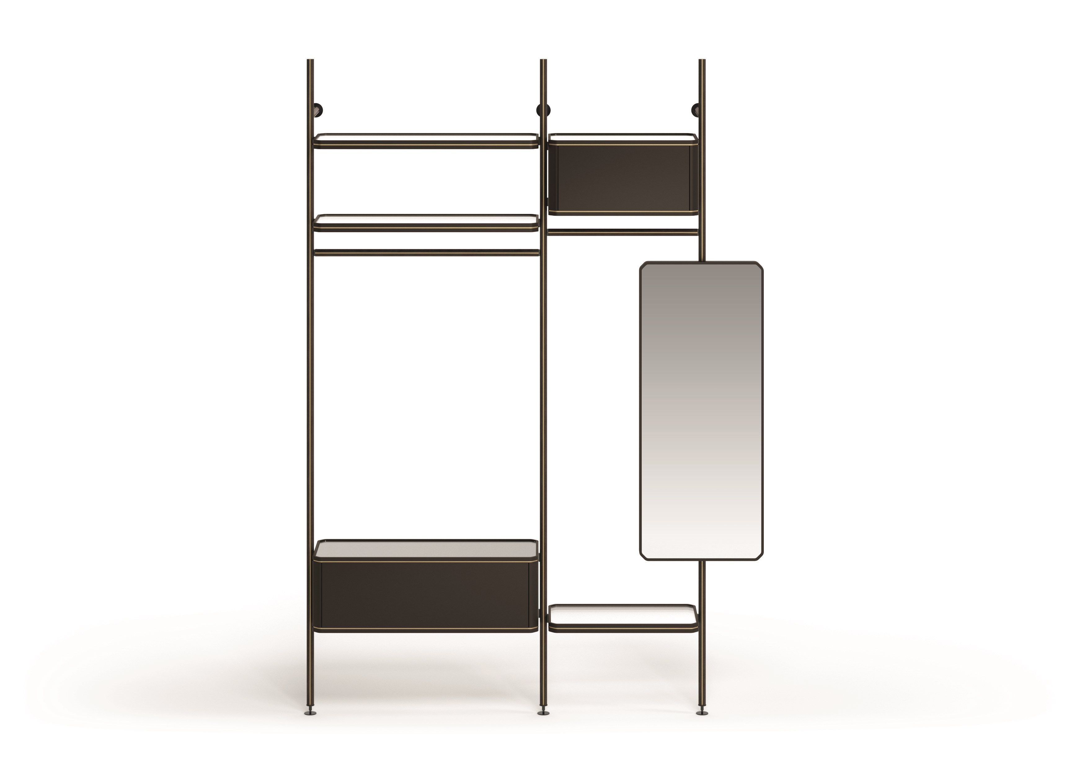 RADICE librería By Natuzzi Italia diseño Sebastiano Tosi