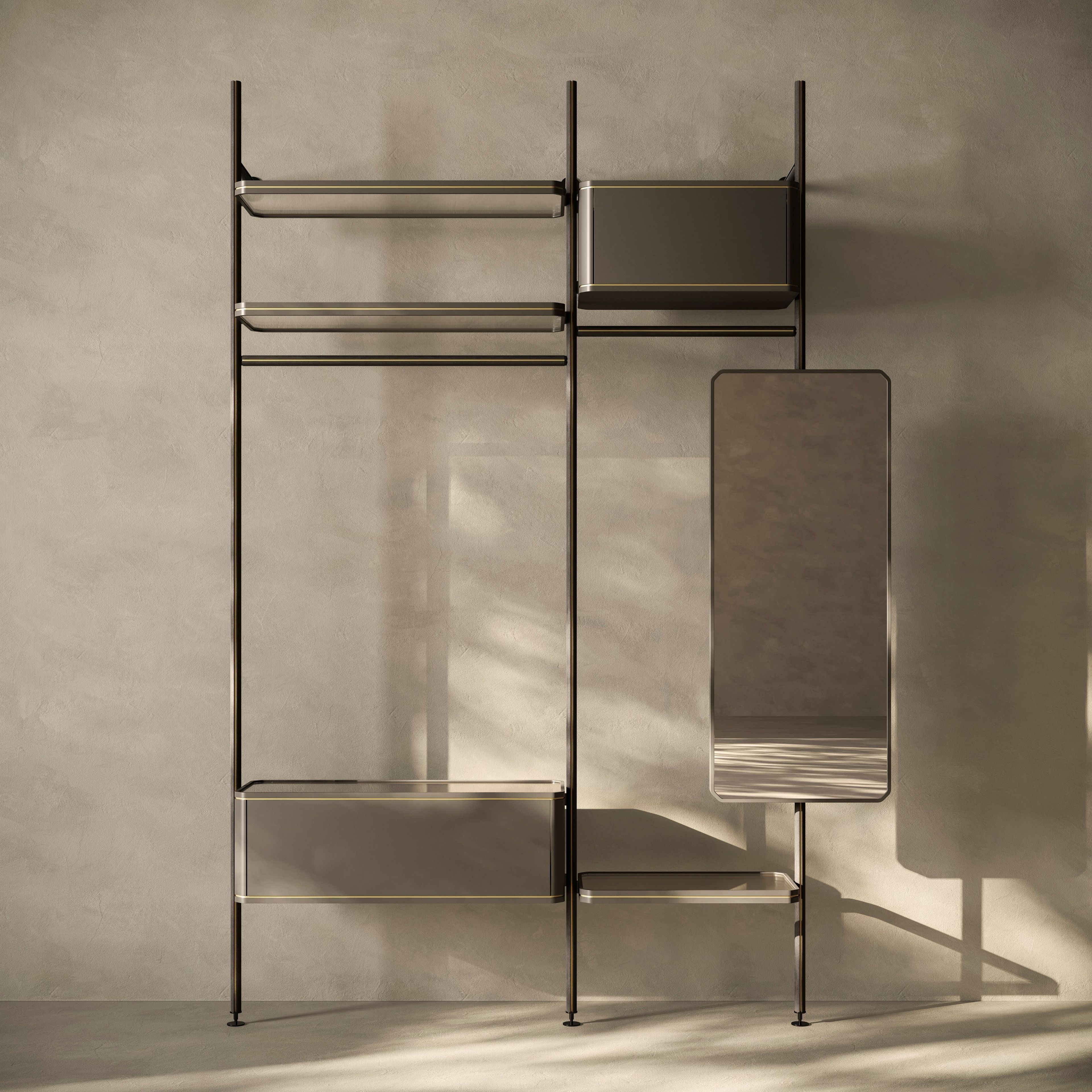 RADICE bibliothèque By Natuzzi Italia design Sebastiano Tosi