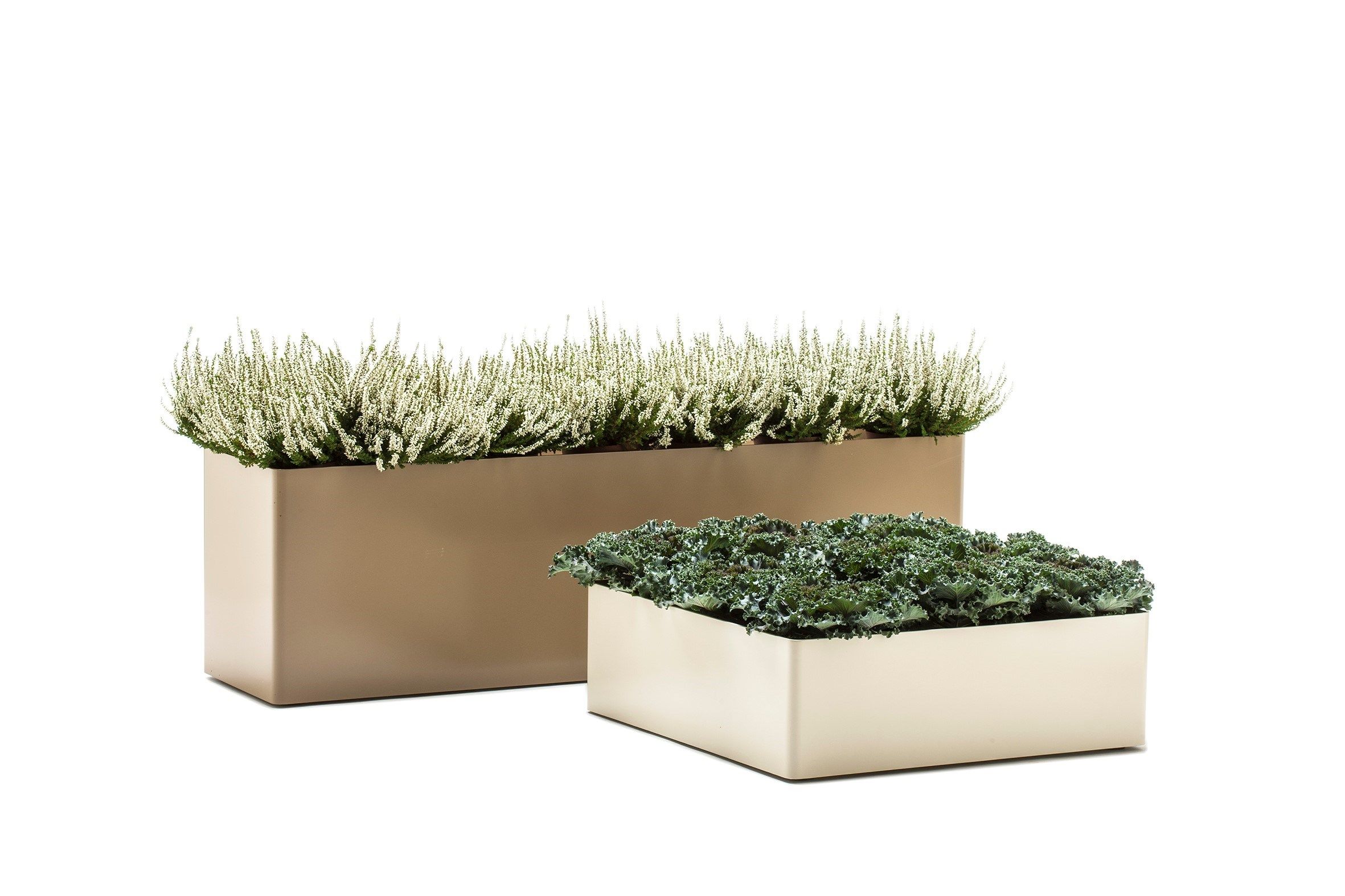 Stainless steel planter RADIUS By BLOSS