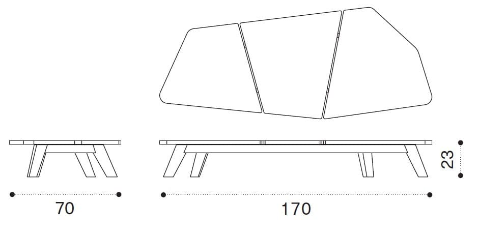RAFAEL Marble garden side table By Ethimo | design Paola Navone