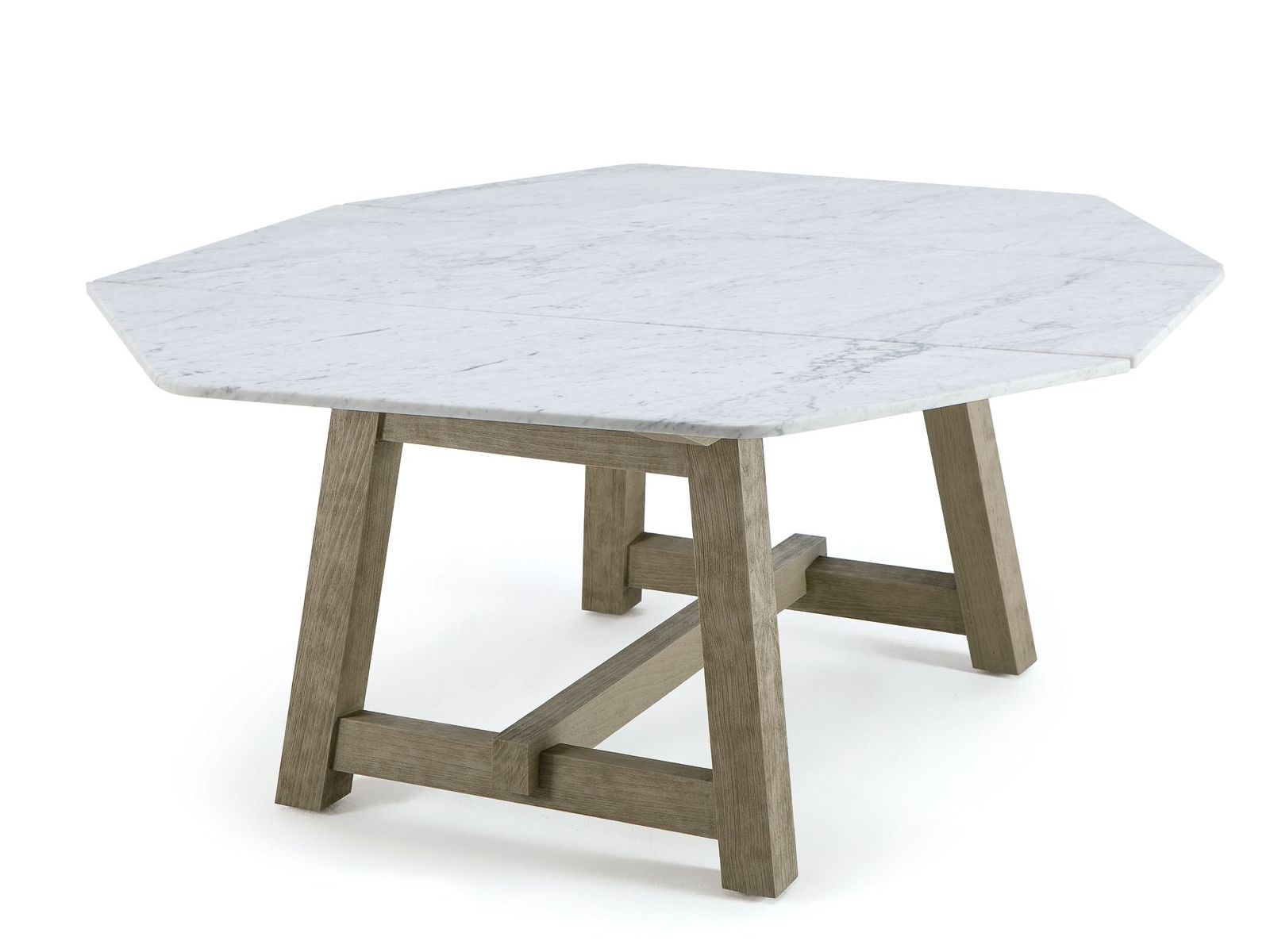 RAFAEL Octagonal marble table By Ethimo | design Paola Navone