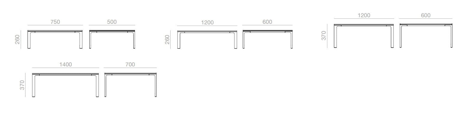RAGLAN TABLE TECHNICAL STONE 茶几 By Andreu World | design Piergiorgio ...