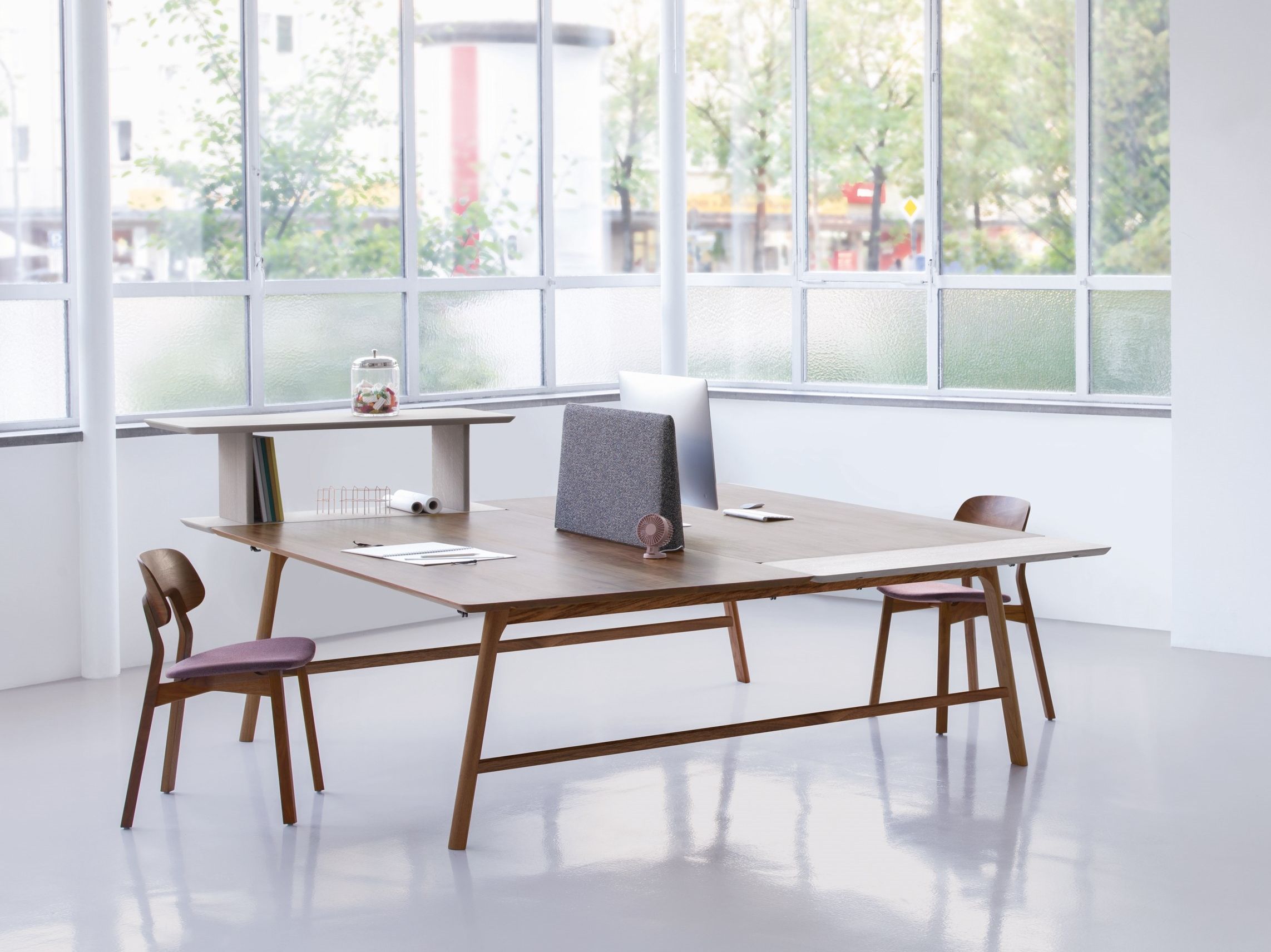 Fabric desktop partition RAIL SCREEN By ZEITRAUM design Kaschkasch