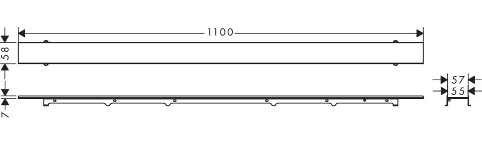 RAINDRAIN 56033000 | Canal de ducha Canal de ducha de acero inoxidable ...